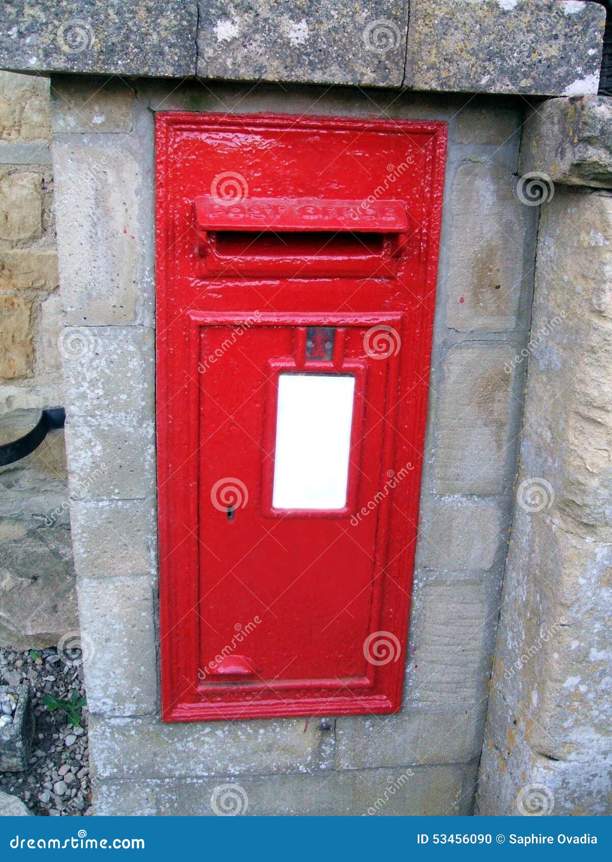 Red Metal Post Box or Mail Box, London, England Stock Photo - Image of ...