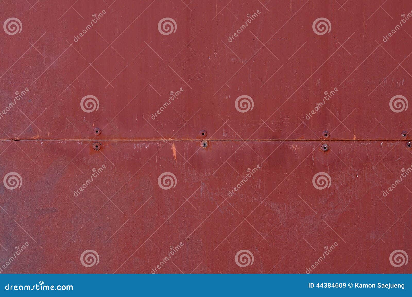 Red Metal Texture with Rivets Stock Image - Image of metallic, plate ...
