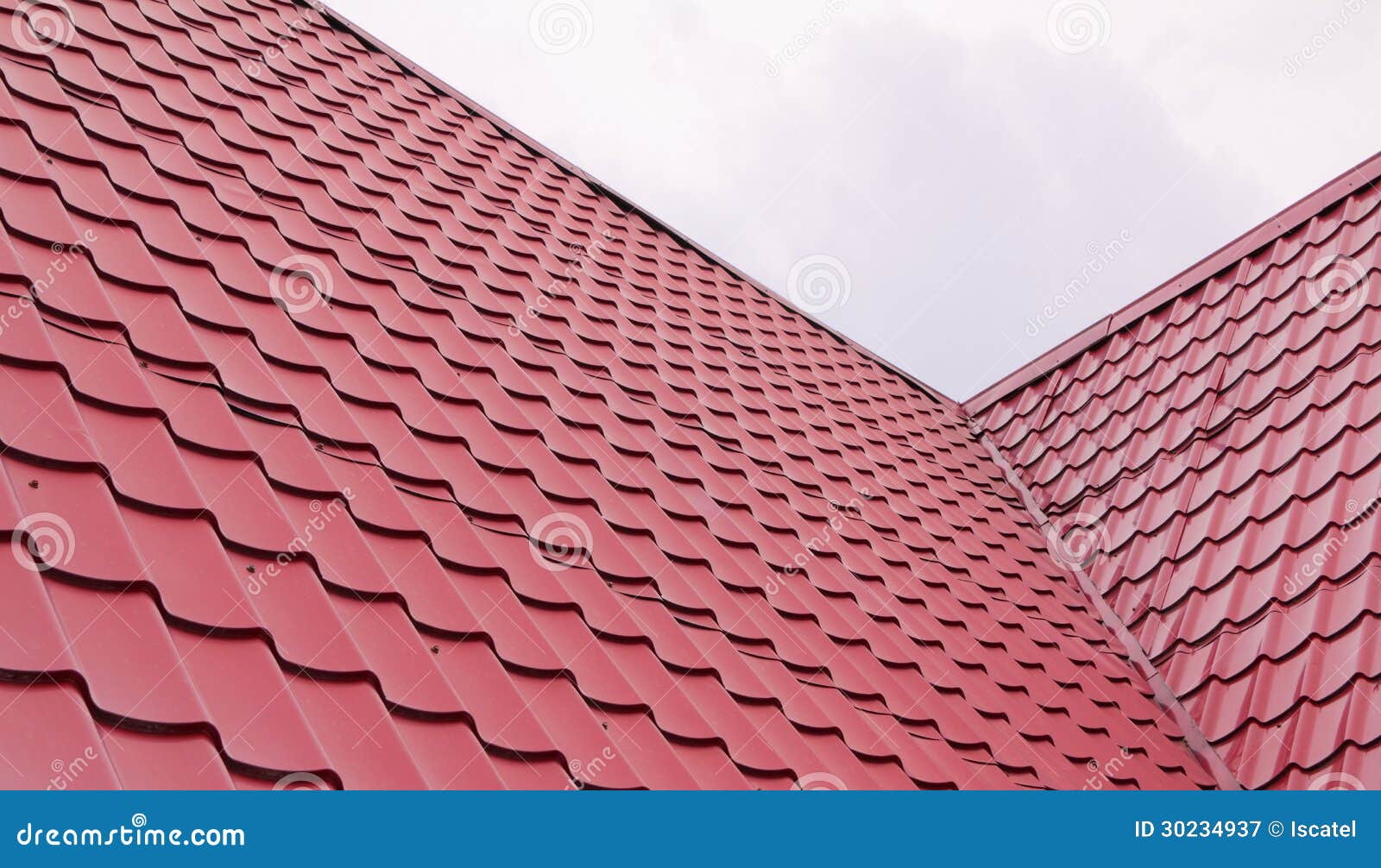 Metal tiles stock image. Image of shape, roofing, architecture - 30234937