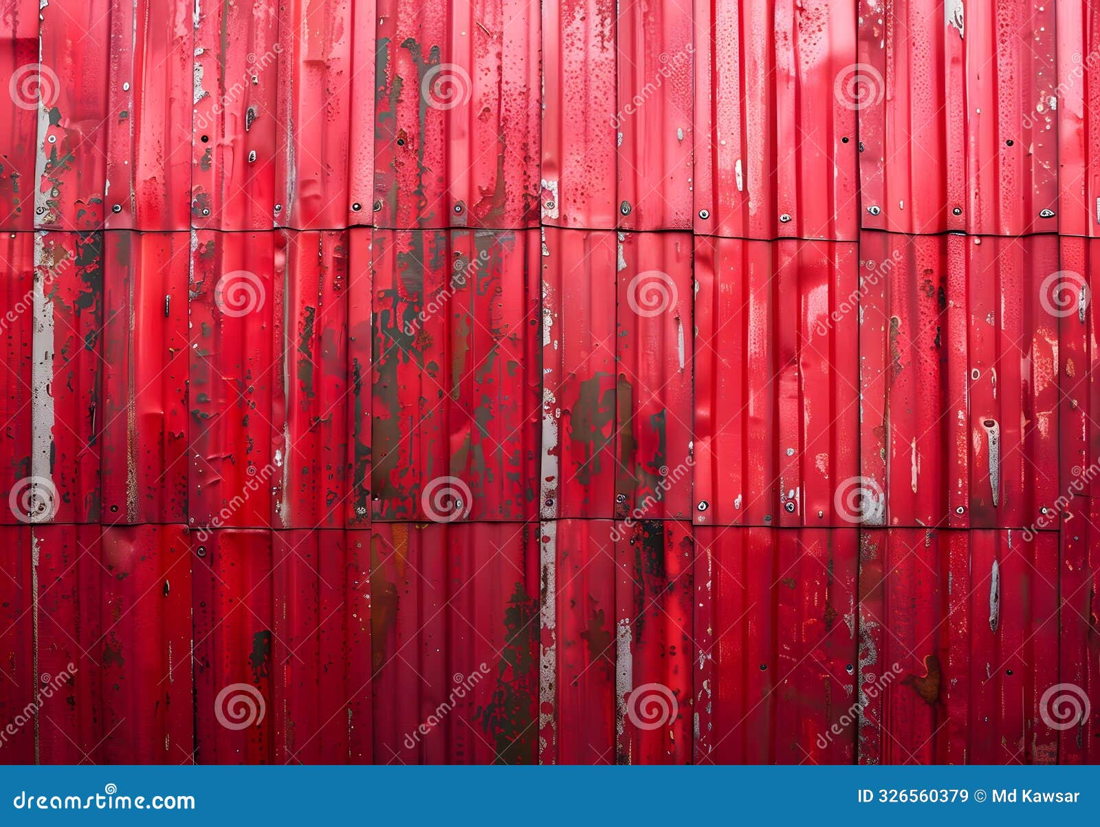 Red Metal Wall Texture with Lines Pattern Stock Illustration ...