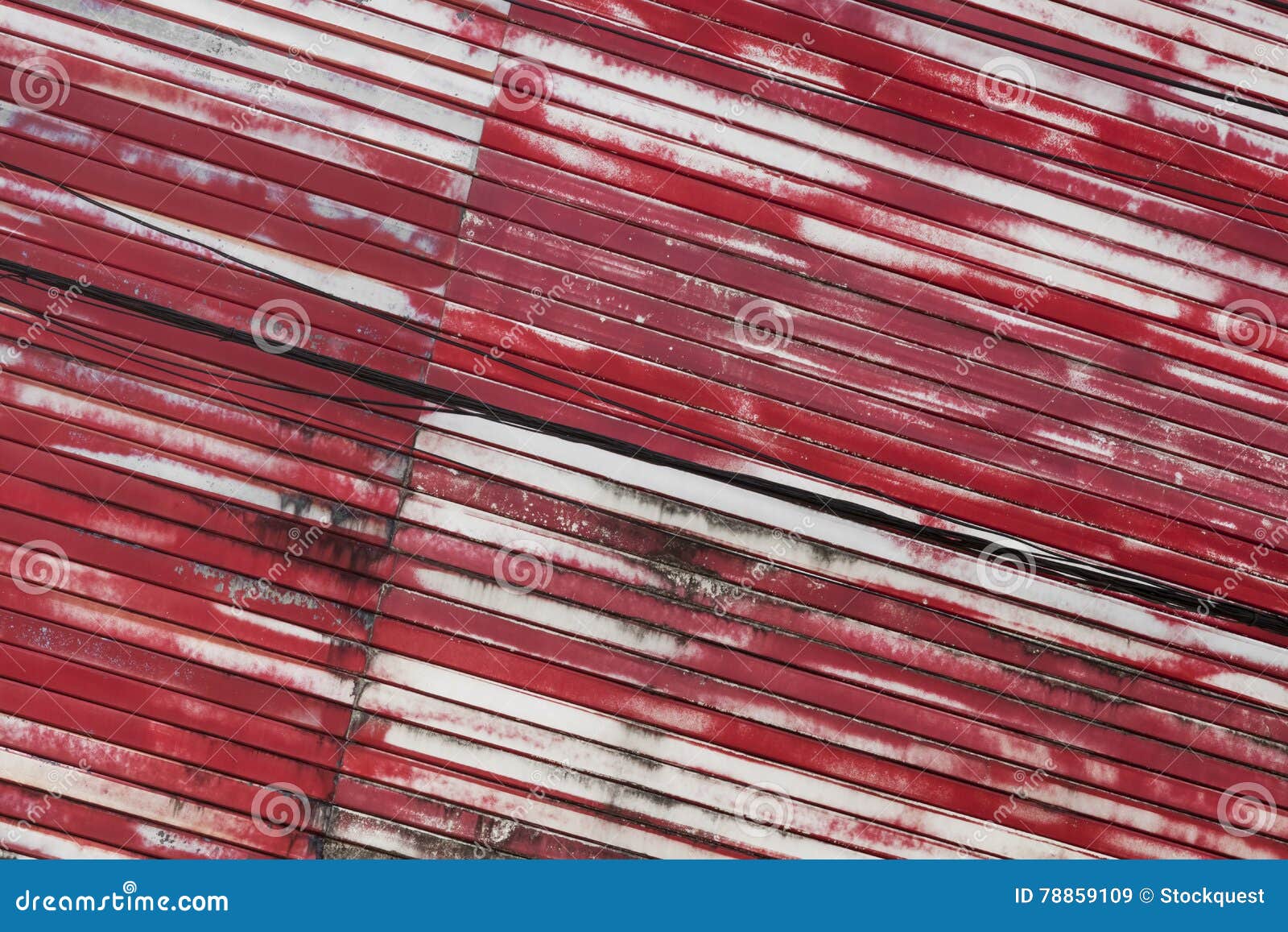 Red Metal Wall Cladding stock image. Image of wall, steel - 78859109