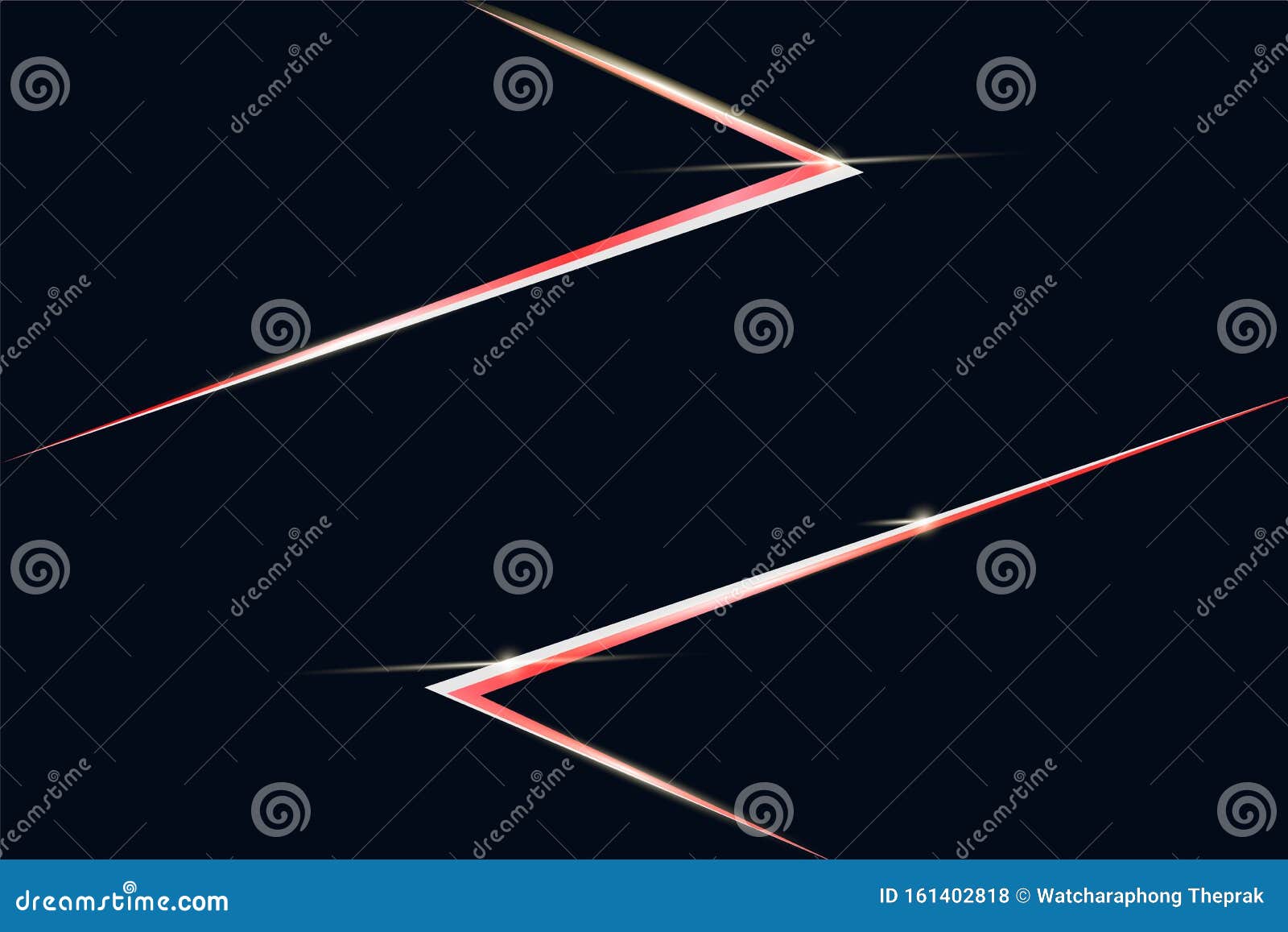 Red Metallic Angle Shape Black Background Stock Vector - Illustration ...