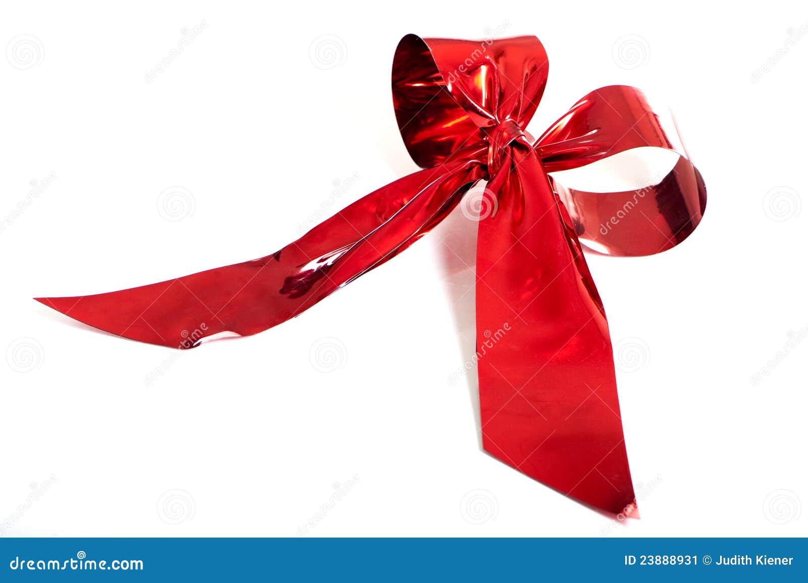 Red metallic gift bow stock image. Image of tied, boxed - 23888931