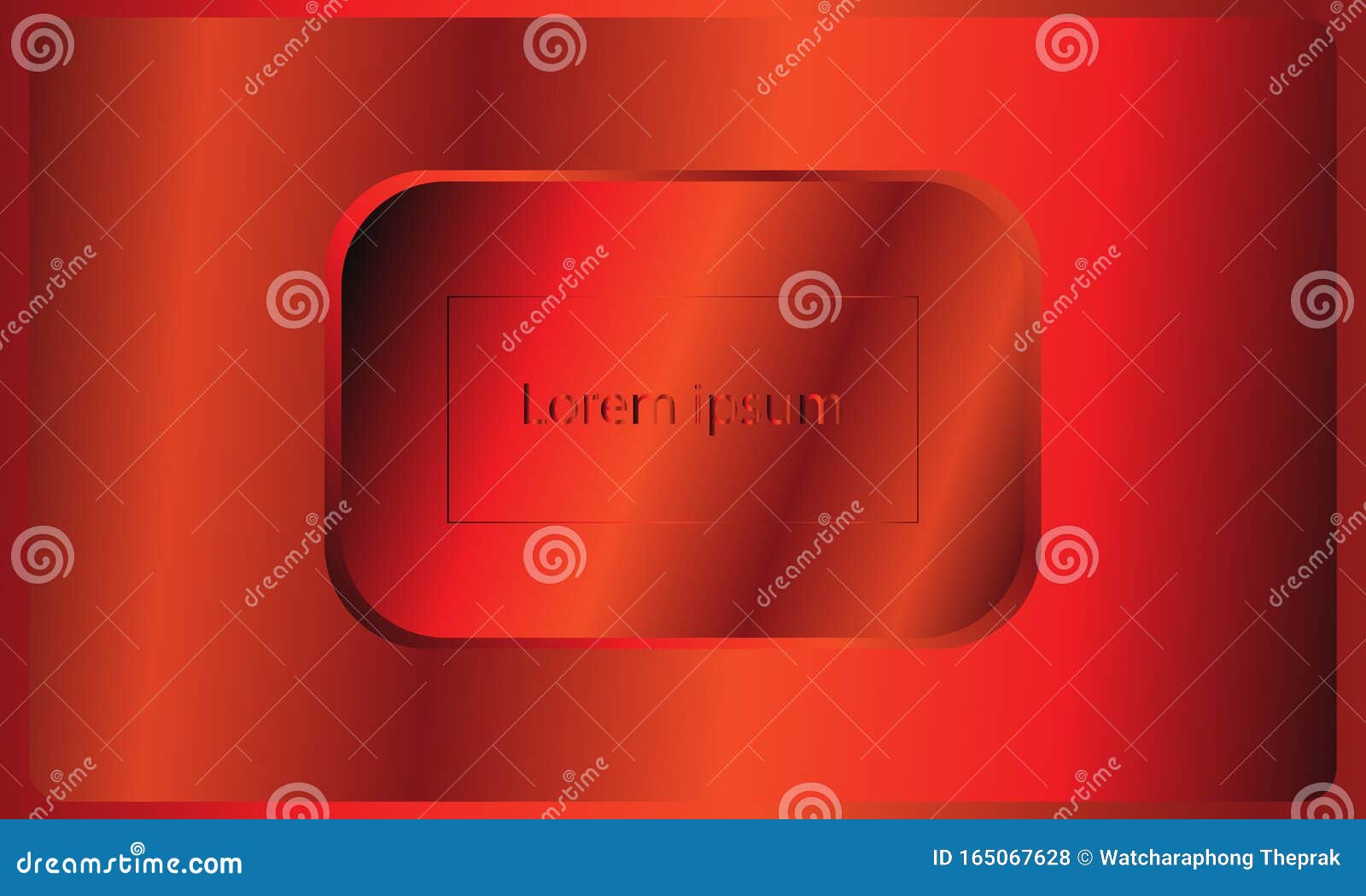 Red Metallic Plate and Red Background Stock Vector - Illustration of ...