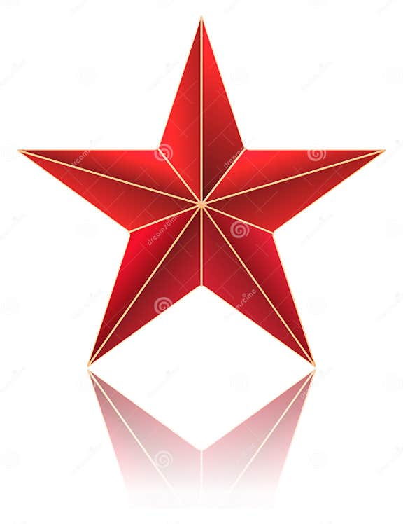 Red metallic star stock vector. Illustration of empty - 70421614