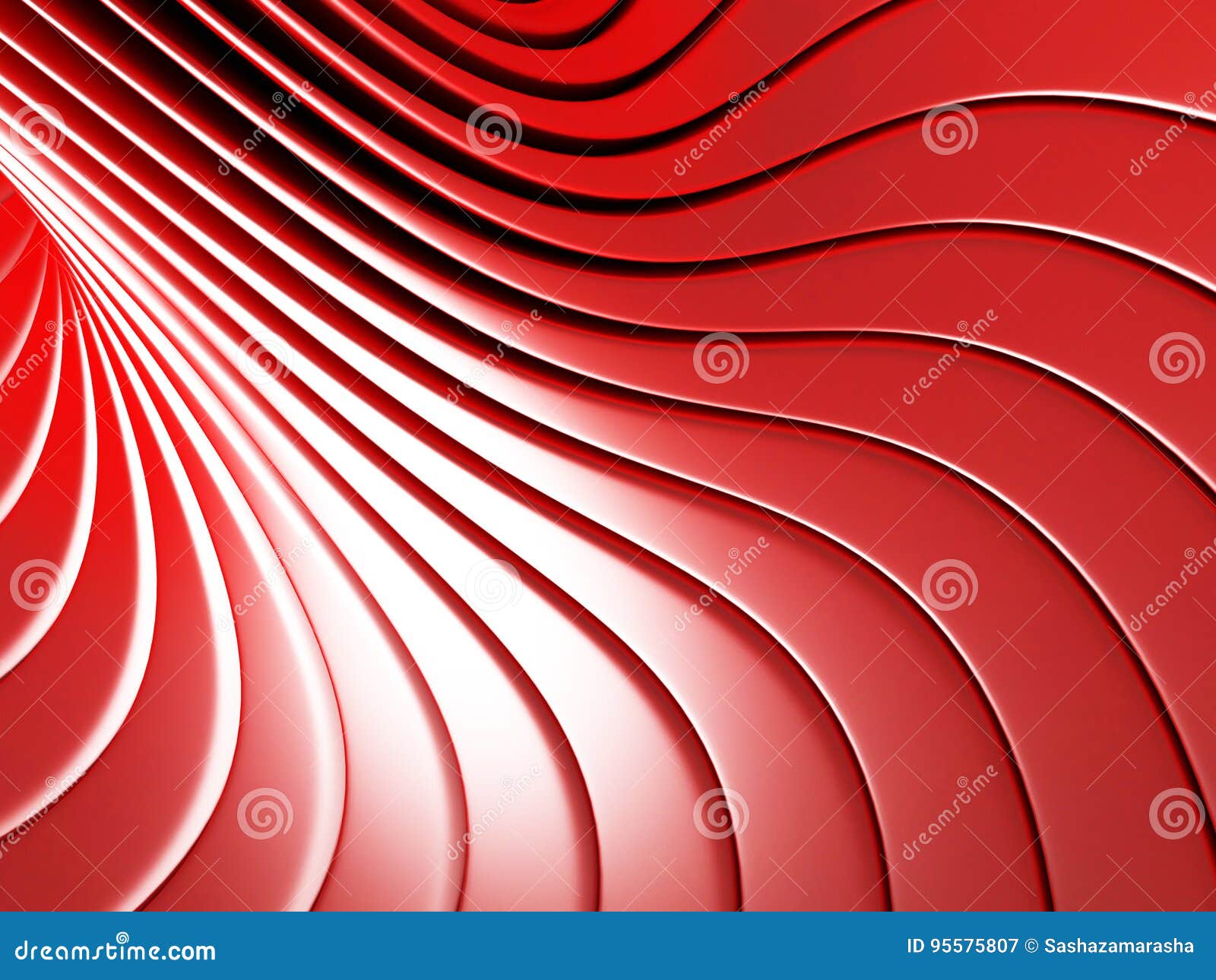 Red Metallic Stripes Abstract Glossy Background Stock Illustration ...
