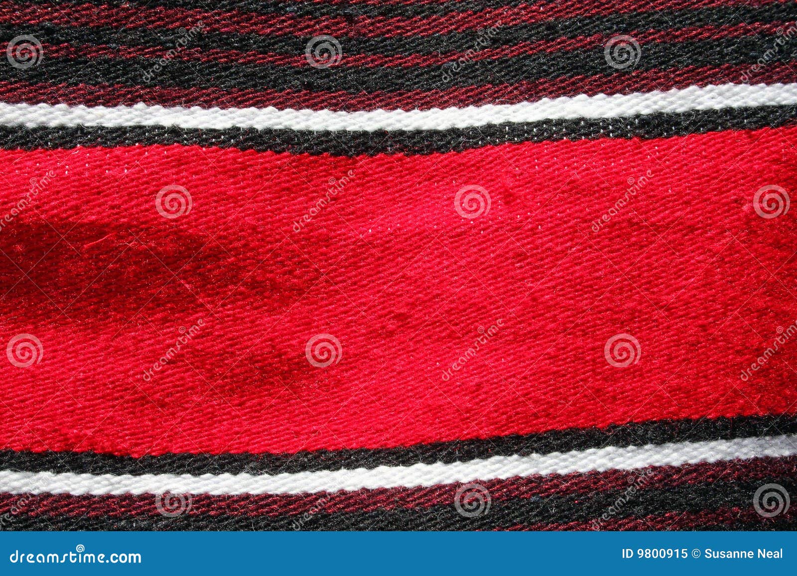 Red Mexican Serape or Blanket Stock Image - Image of weave, colorful ...