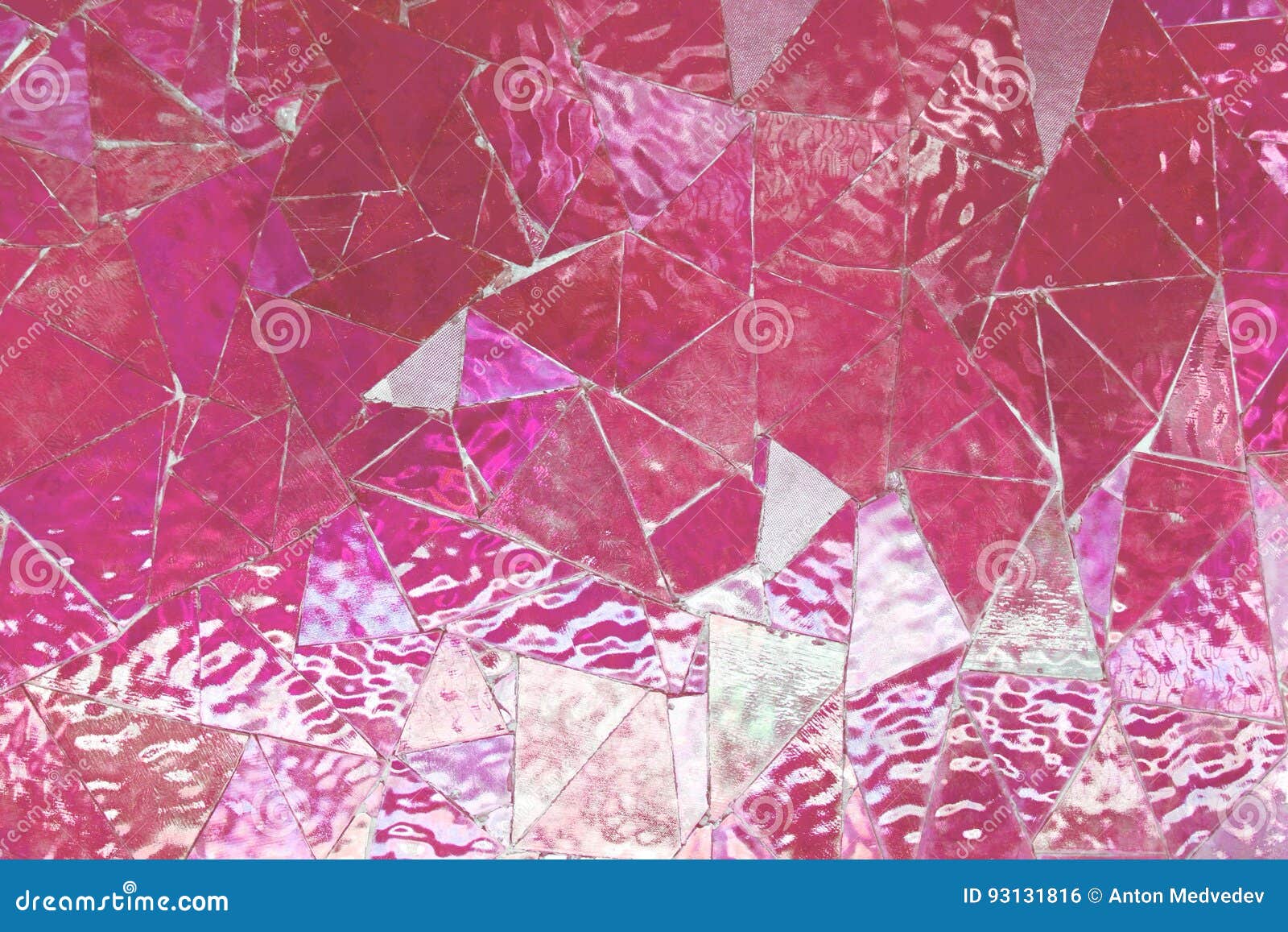 Red Mirror Glass Triangle Mosaic Texture Stock Photo - Image of cold ...