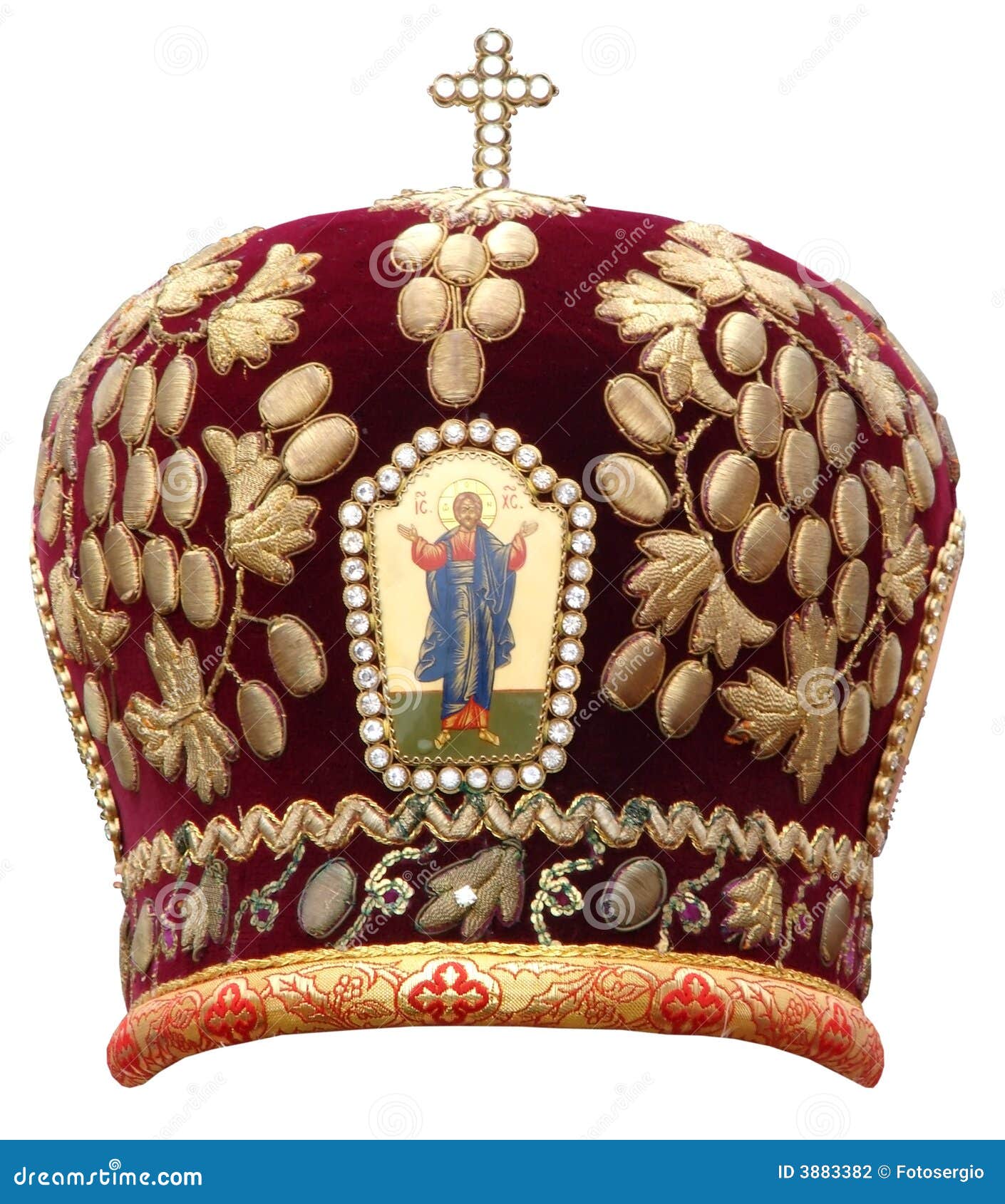 Gold Mitre - Solemn Headgear Of The Orthodox Bisho Stock Photography ...