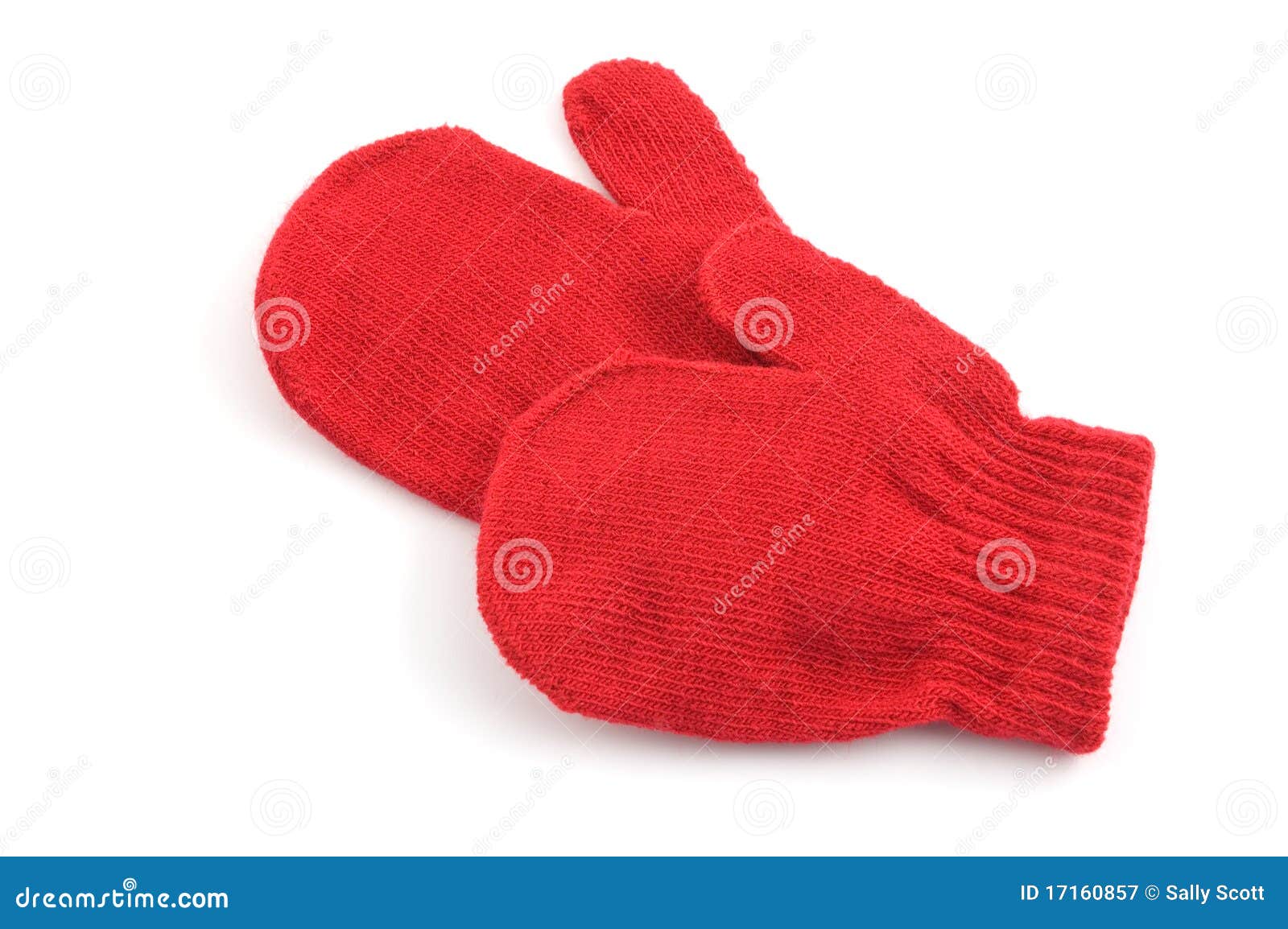 Red mittens stock image. Image of knitted, clothing, isolated - 17160857
