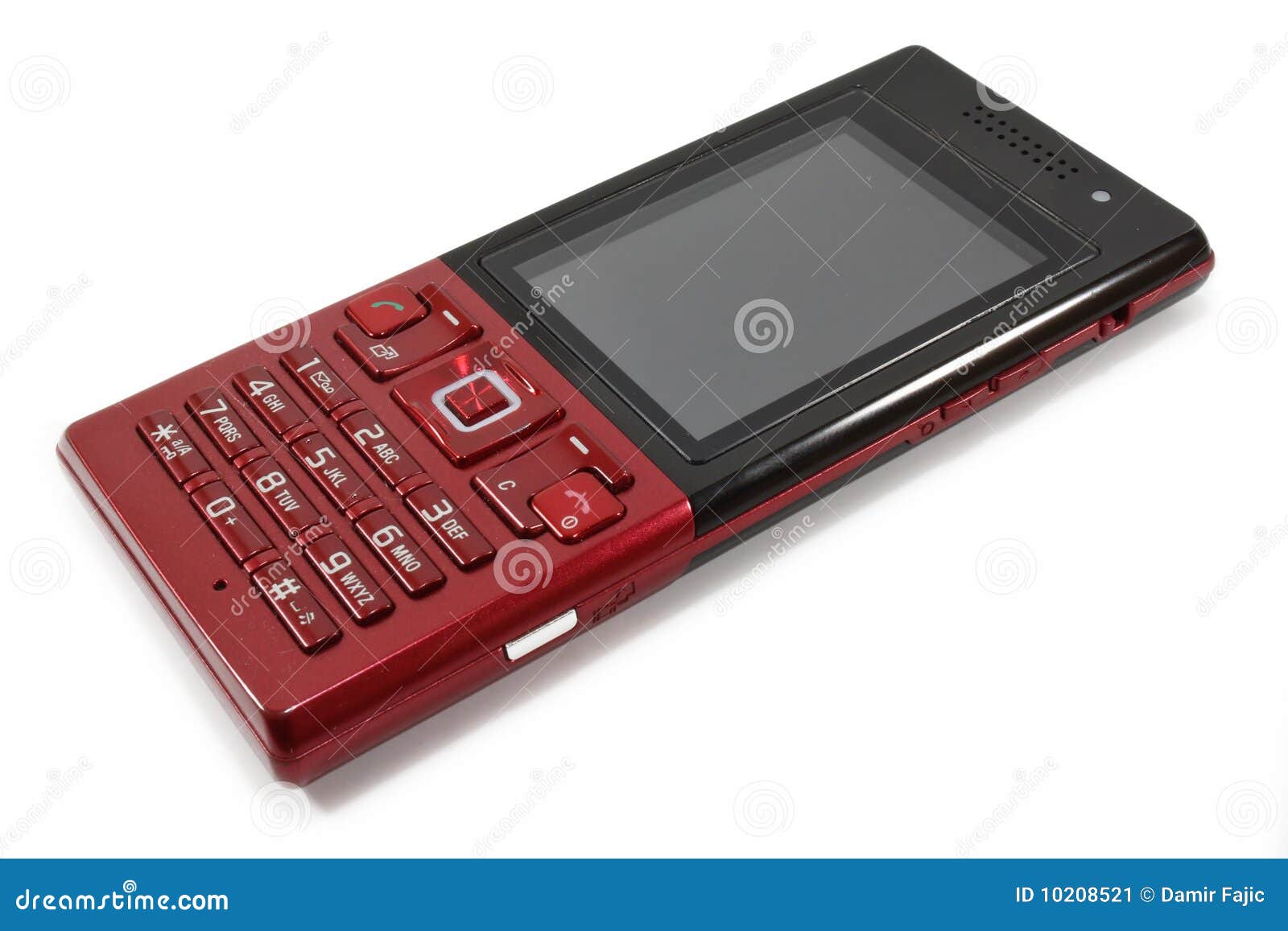 Red mobile phone stock image. Image of keypad, mobile - 10208521