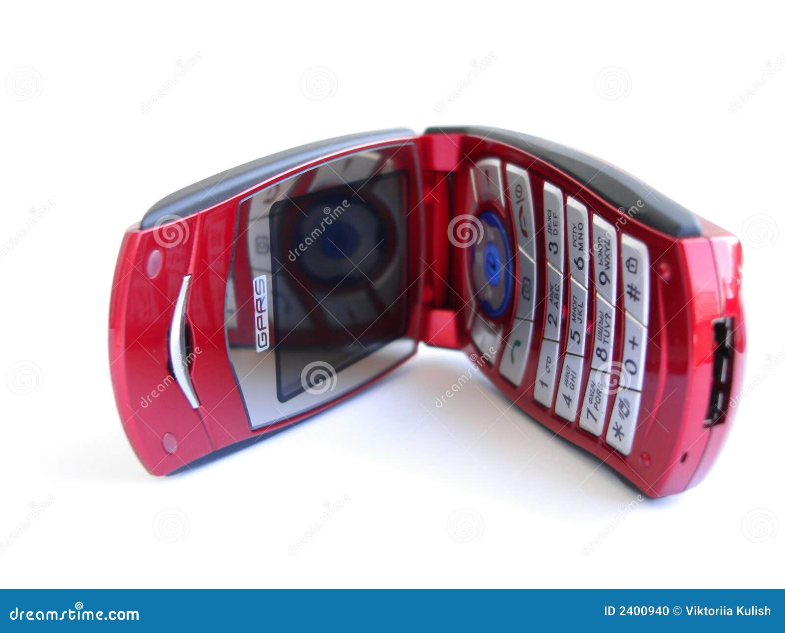 Red mobile phone stock photo. Image of black, corporate - 2400940