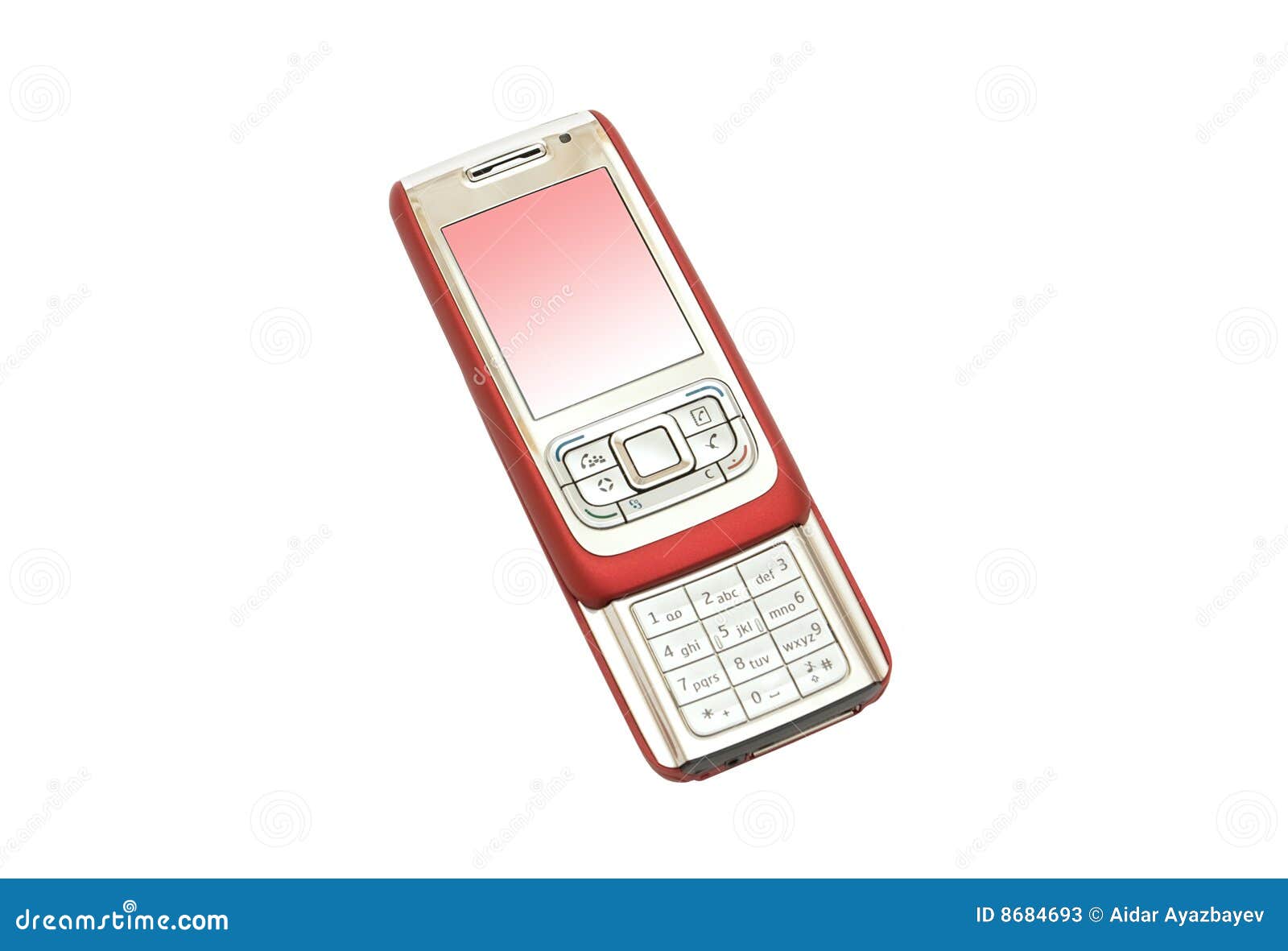 Red mobile phone stock image. Image of dial, ring, cell - 8684693