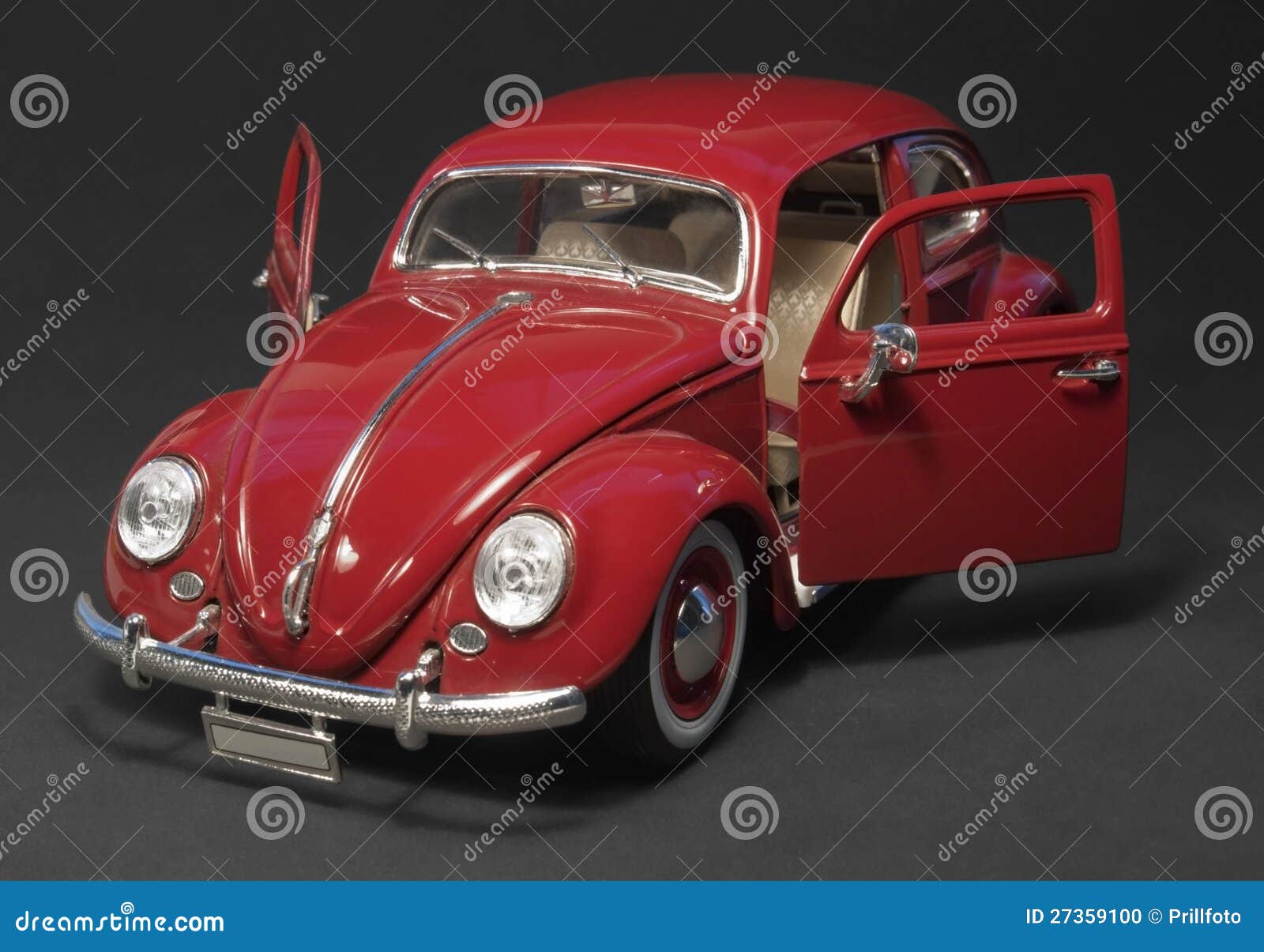 Red Model Car with Open Doors Stock Photo - Image of obsolete, shape ...