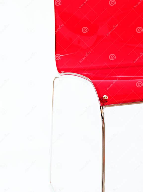 Red modern chair stock photo. Image of bright, kitchen - 4384510