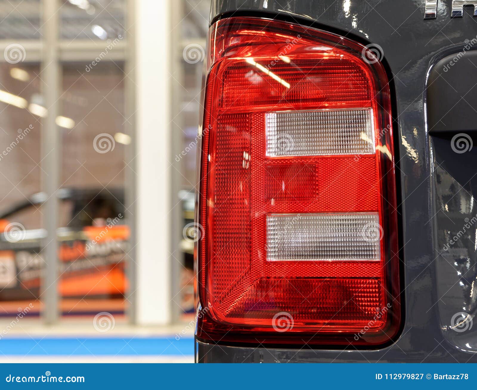 Modern and Stylish Red Rear Headlight Stock Image - Image of class ...