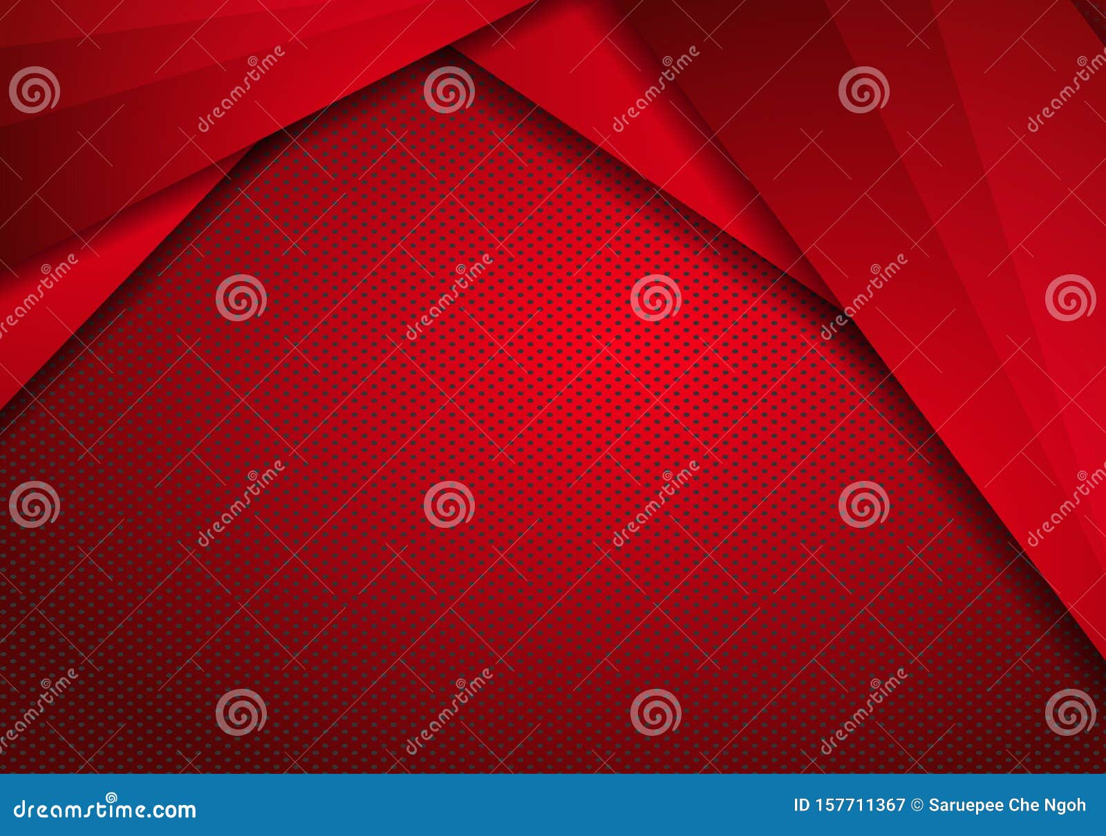 Red Modern Technology Design Background with Dots Texture. Metallic ...