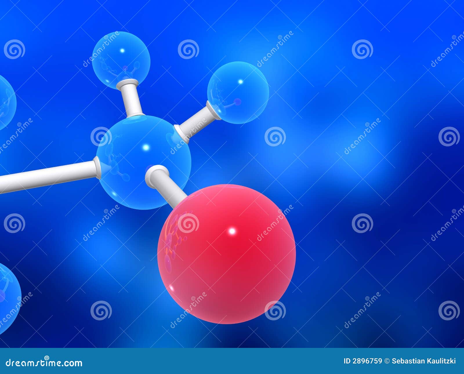 Red molecule stock illustration. Illustration of molecules - 2896759