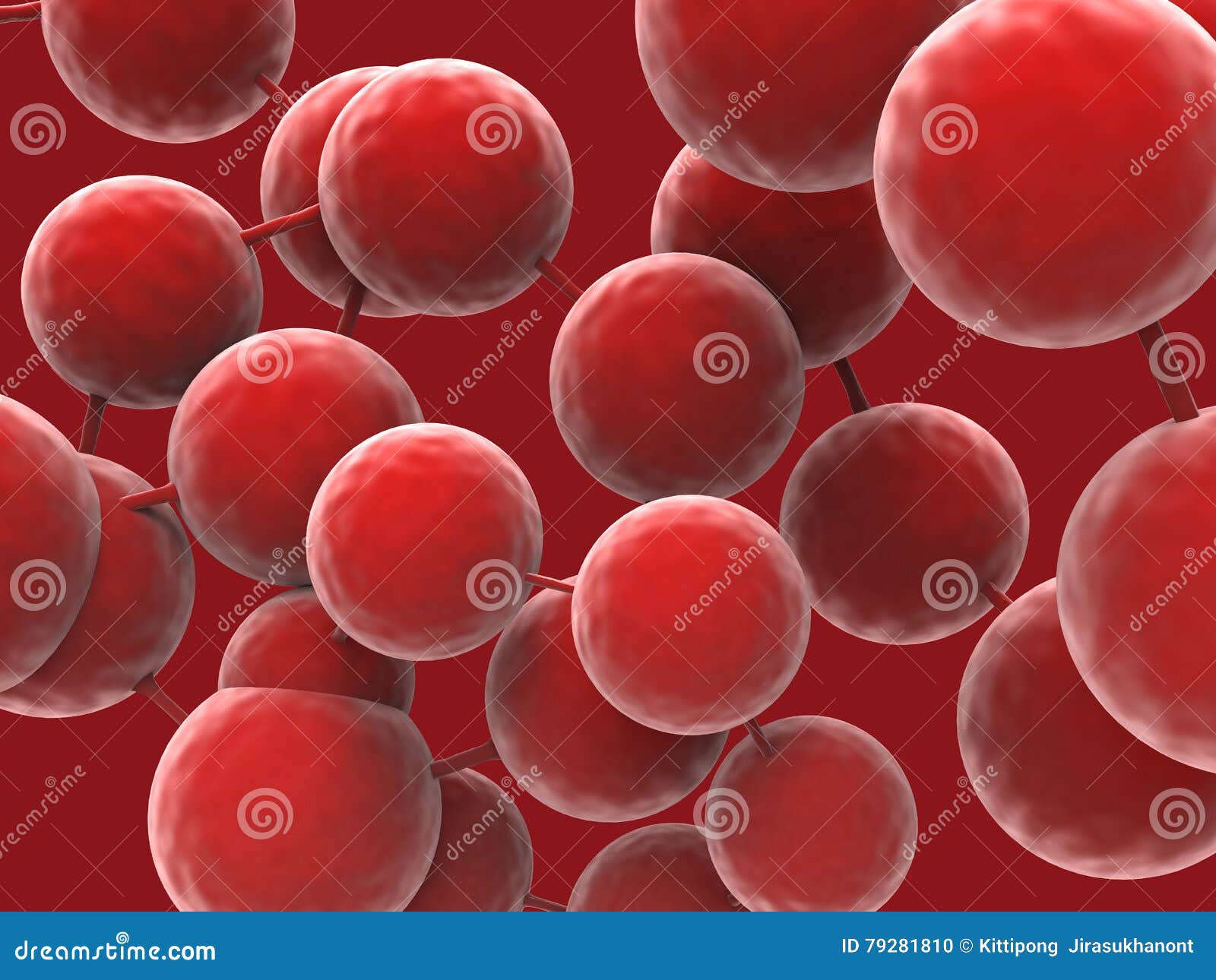 Red molecule structure stock photo. Image of circular - 79281810