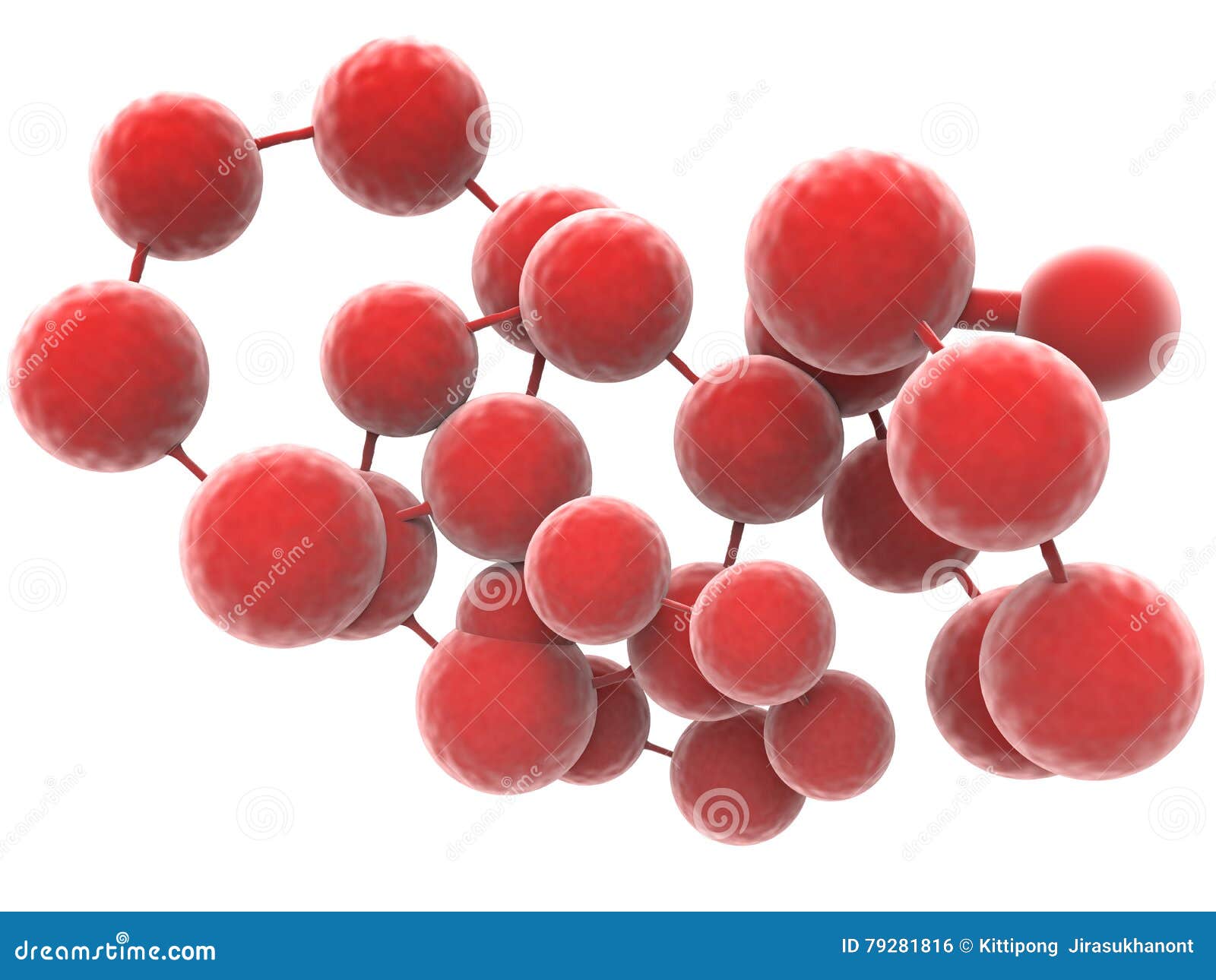 Red molecule structure stock photo. Image of link, biologyl - 79281816