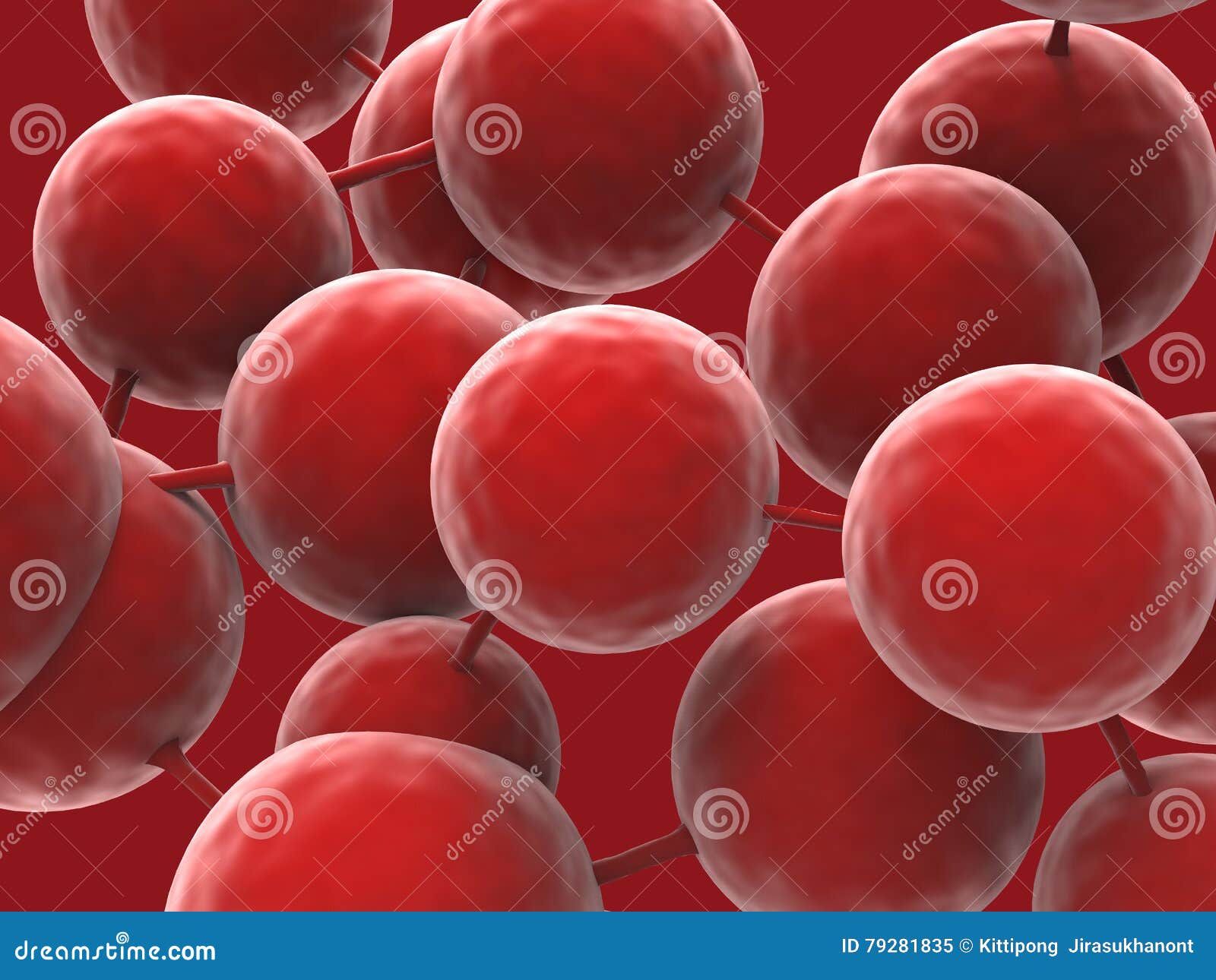 Red molecule structure stock image. Image of science - 79281835