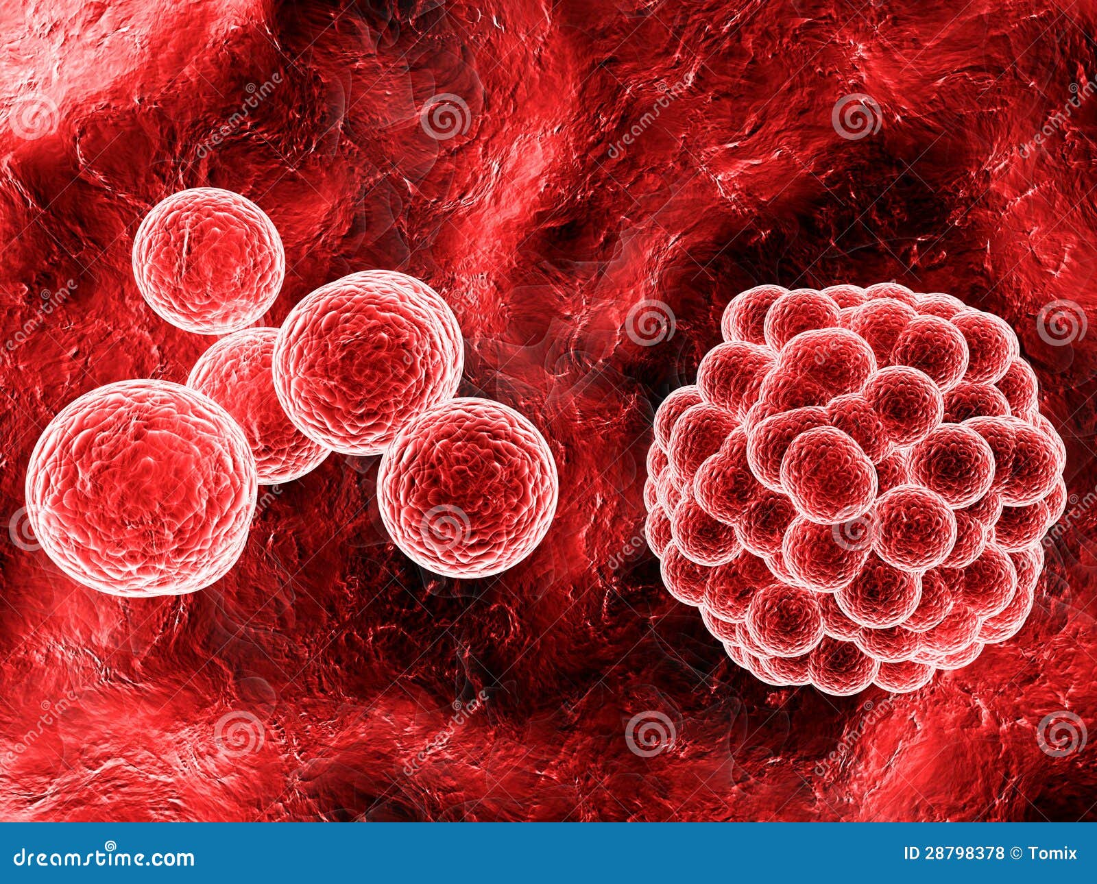Red molecules stock illustration. Illustration of microscope - 28798378