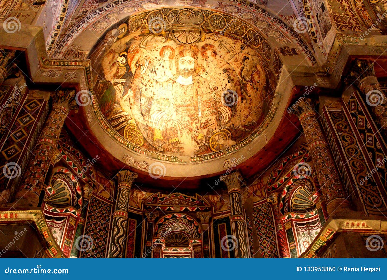 Red Monastery Egypt stock photo. Image of cathedral - 133953860