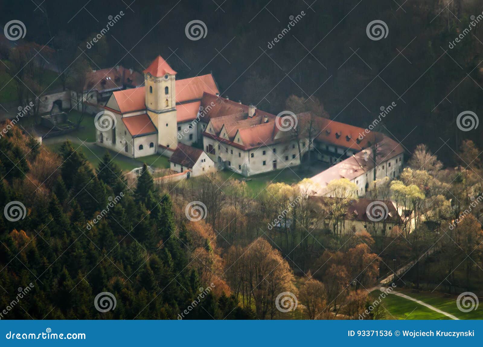 Red Monastery stock photo. Image of architecture, korony - 93371536