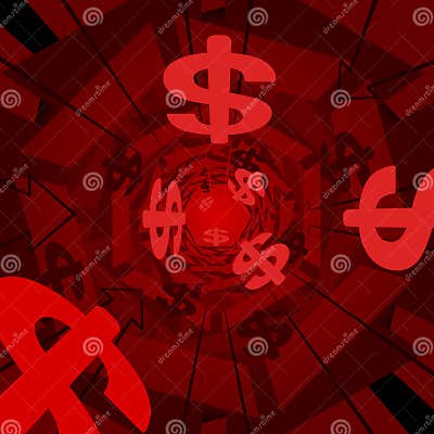 Red money background stock vector. Illustration of market - 5741571