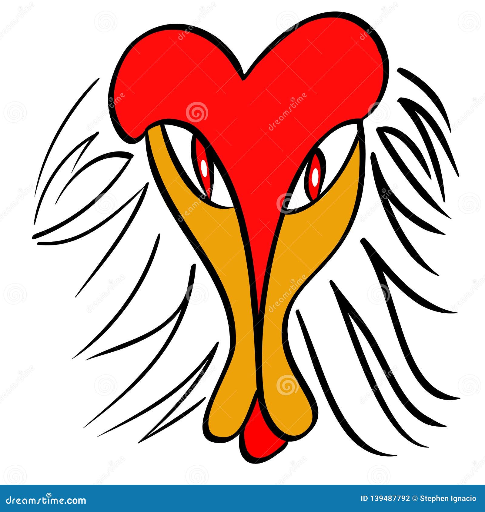 Red Monkey stock illustration. Illustration of viewer - 139487792