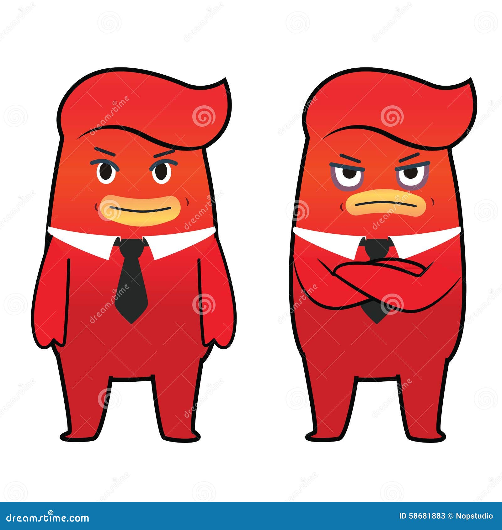 Red Monster Cartoon Character Stock Vector - Illustration of cartoon ...