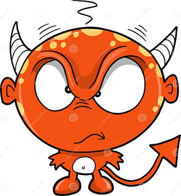 Red Monster Devil Vector stock vector. Illustration of hell - 9231339