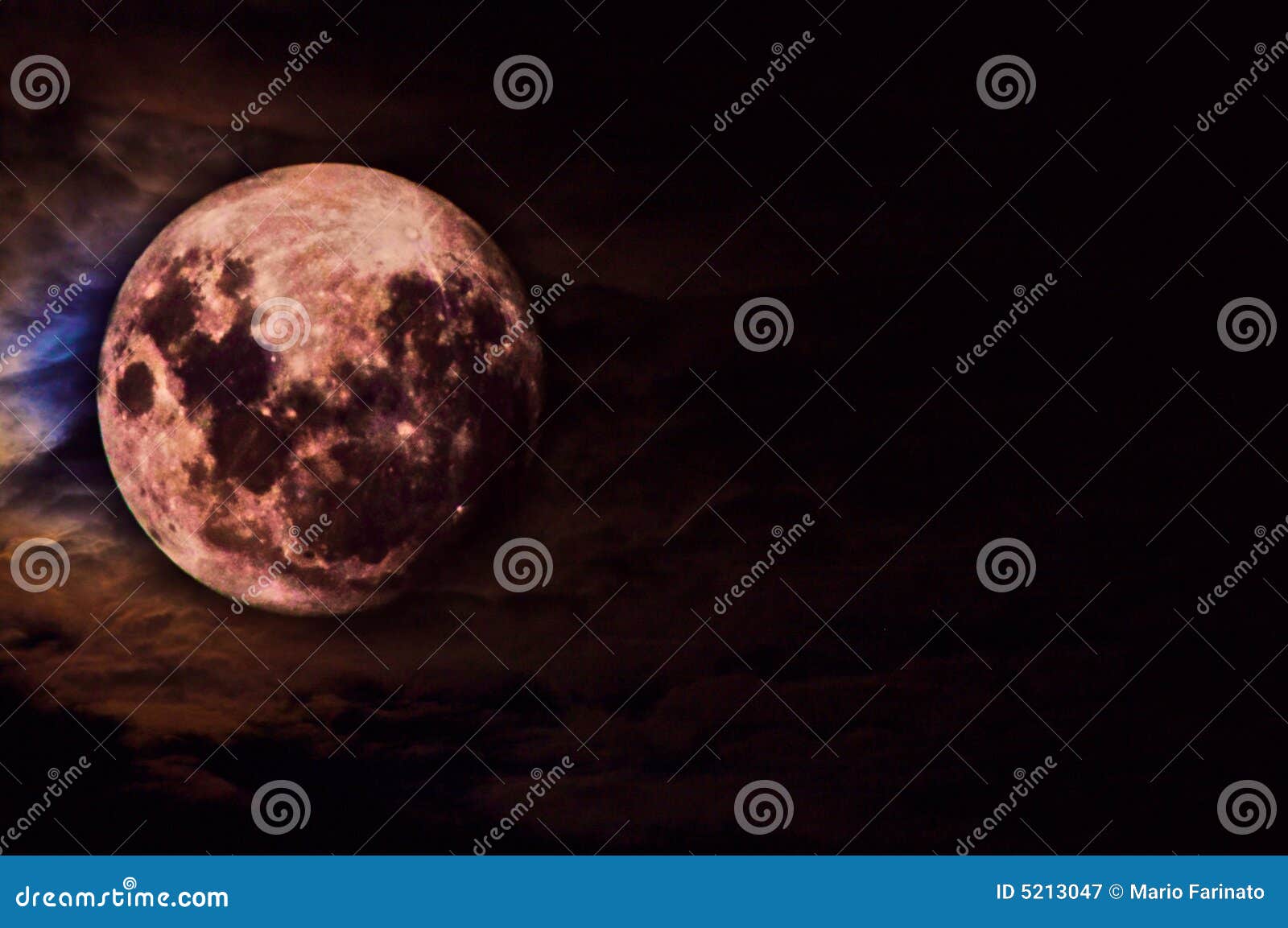 Red moon stock image. Image of full, reservoir, moon, shadow - 5213047