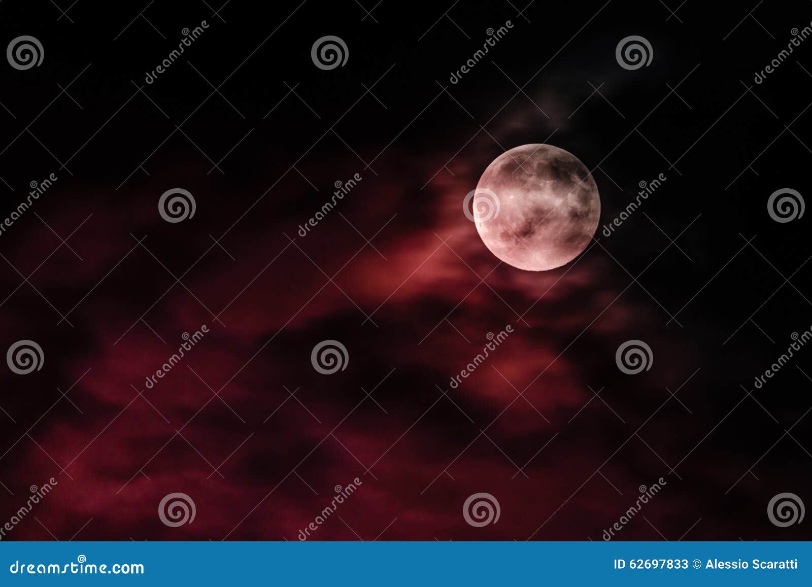 Red moon stock image. Image of montevecchia, moonlight - 62697833