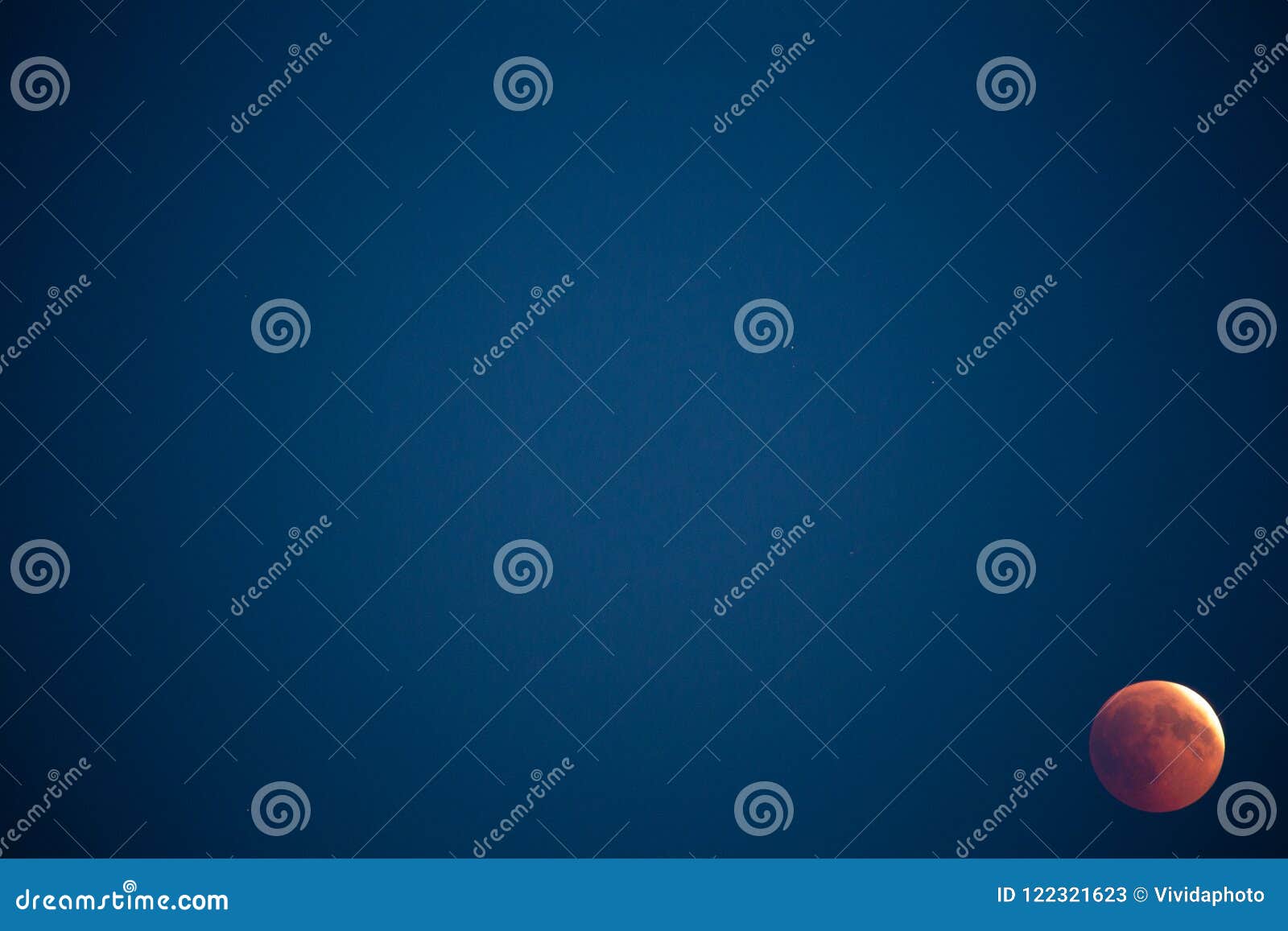 Red moon eclipse stock image. Image of lunar, science - 122321623