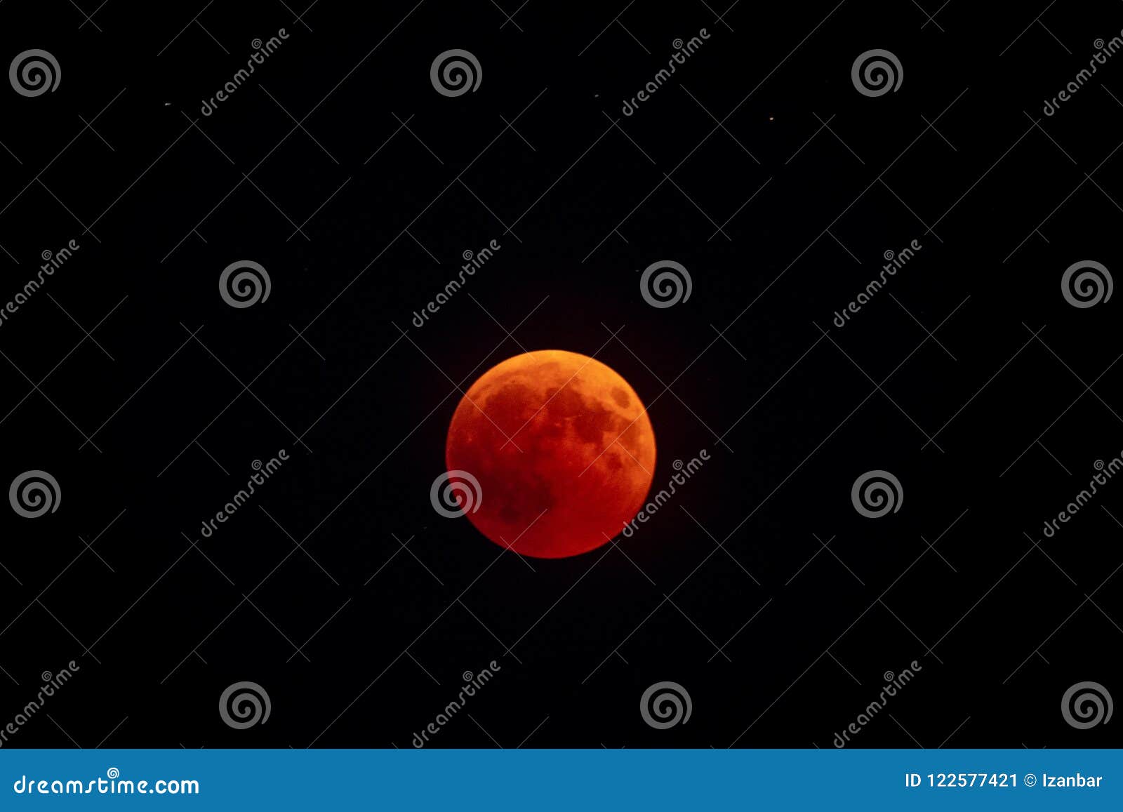 Red moon eclipse stock image. Image of total, blood - 122577421
