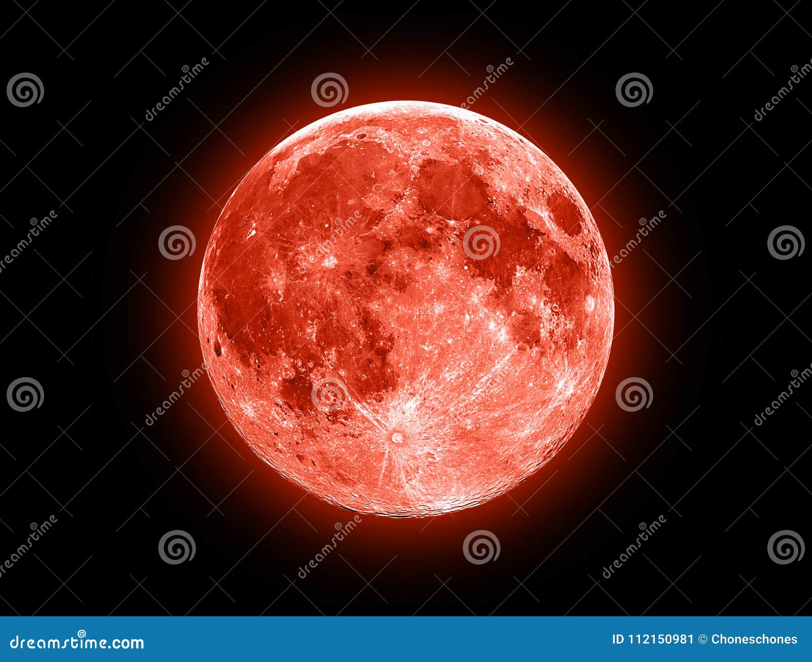 Red Moon stock image. Image of closeup, impact, remote - 112150981