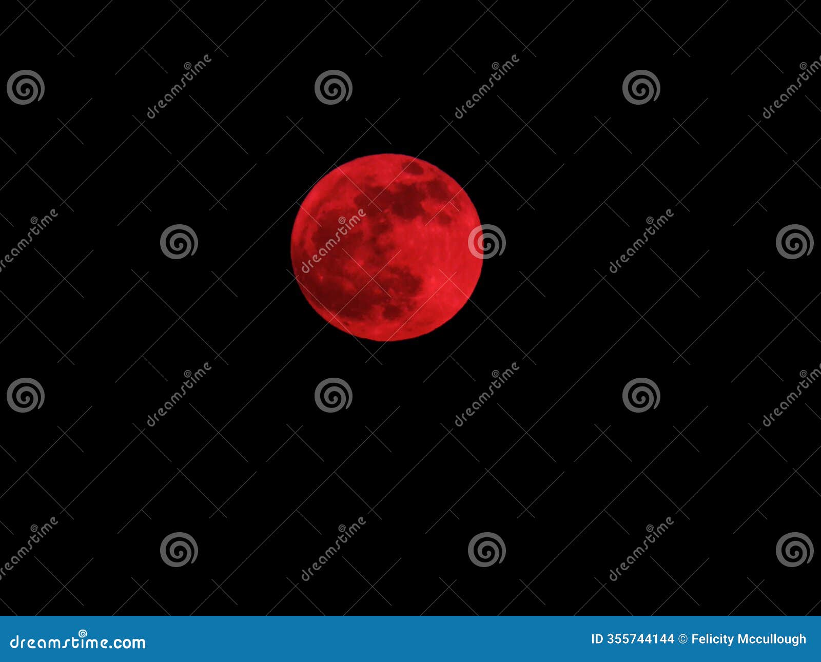 Red Moon with Shadows on Night Sky Stock Photo - Image of logo, circle ...