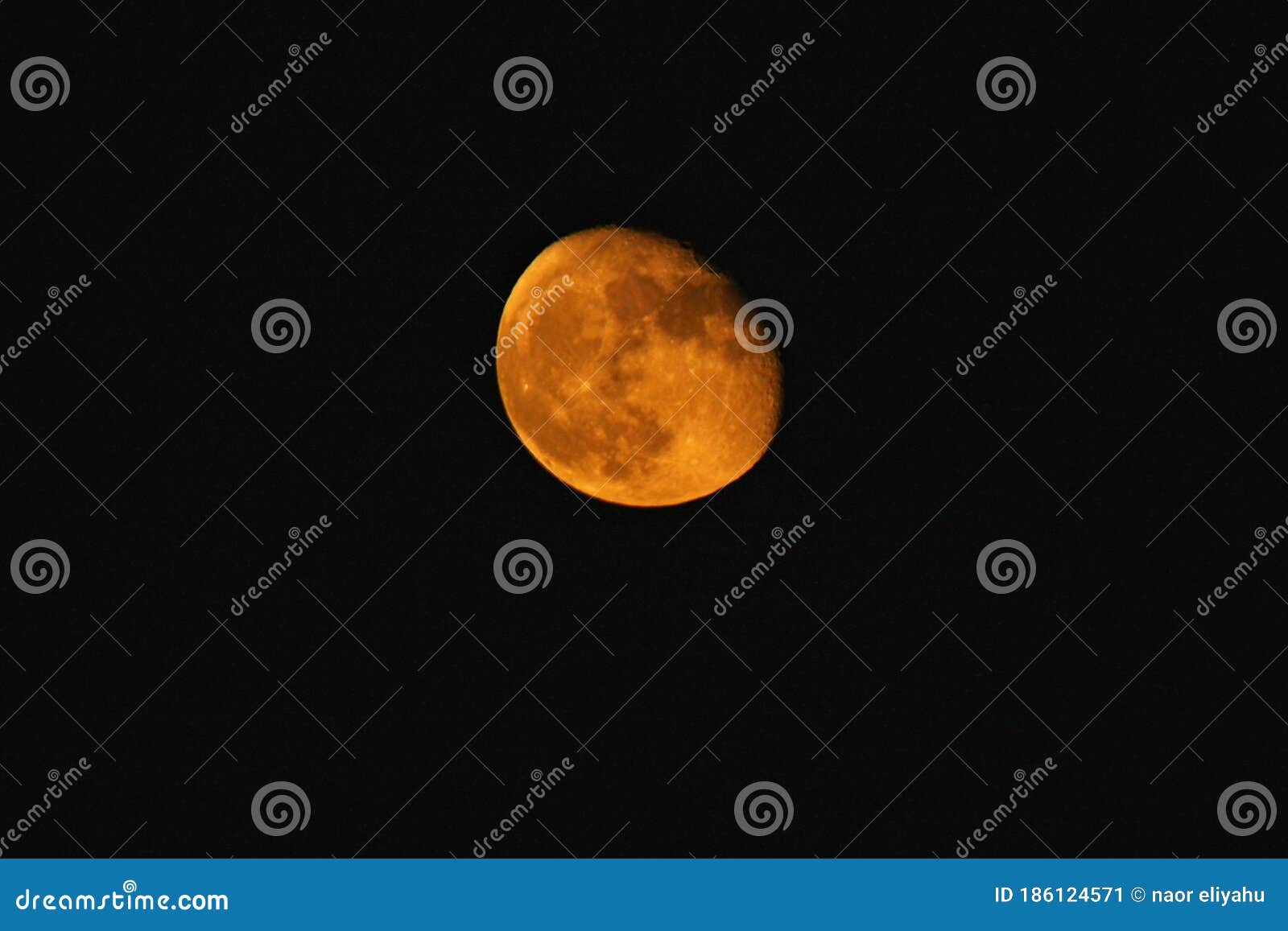 Red Moonlight Sky View Evening Night Photography Stock Image - Image of ...