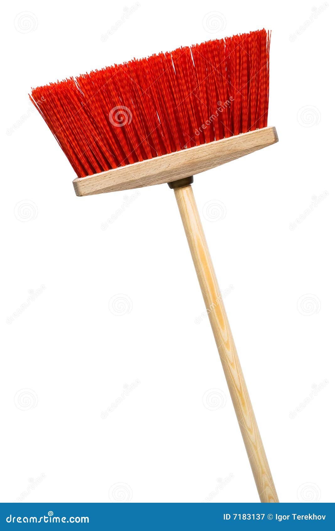Red brush stock image. Image of isolated, cleaning, sanitize - 7183137