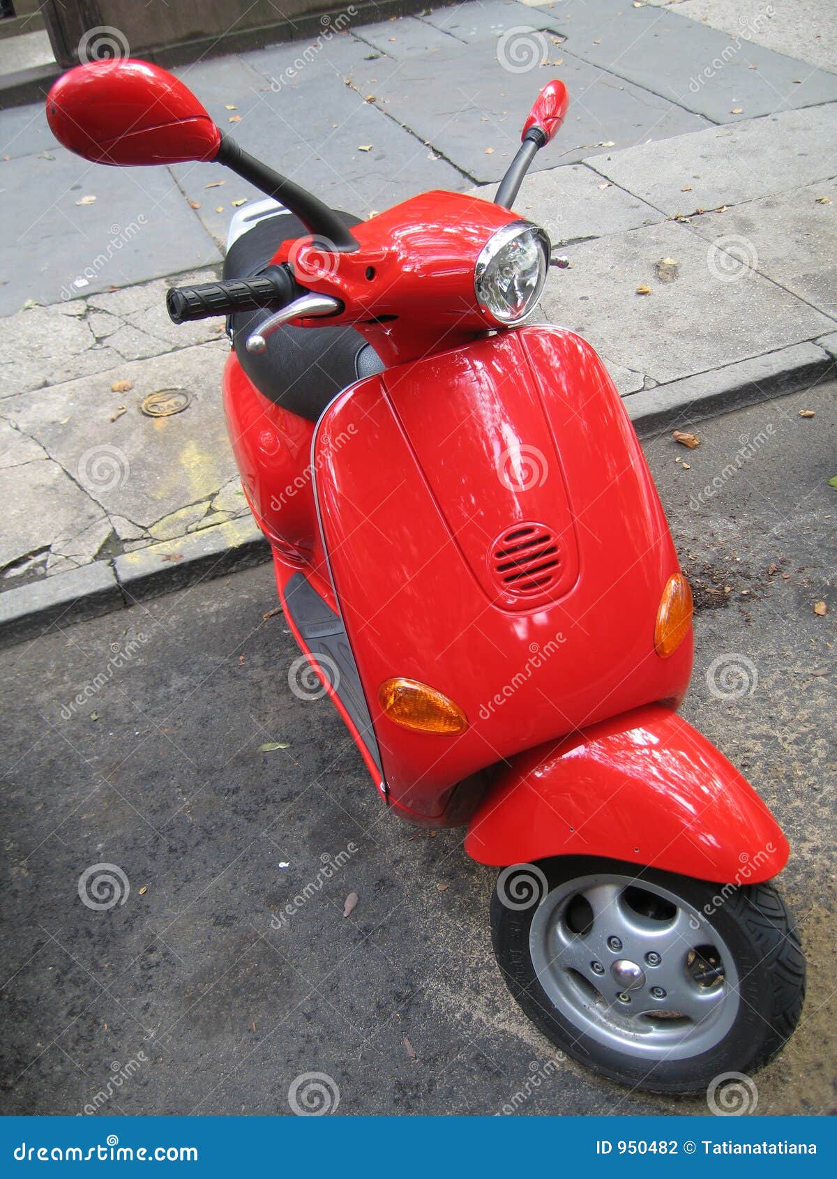 Red moped stock photo. Image of green, cushion, motorcycle - 950482