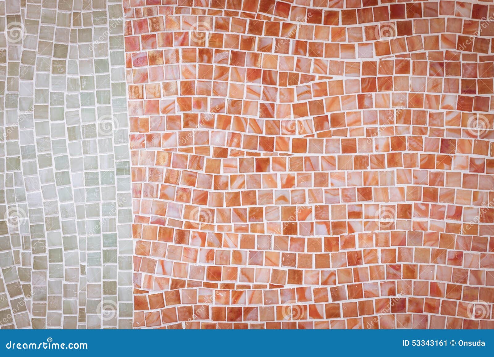Red mosaic tile wall stock image. Image of decorative - 53343161