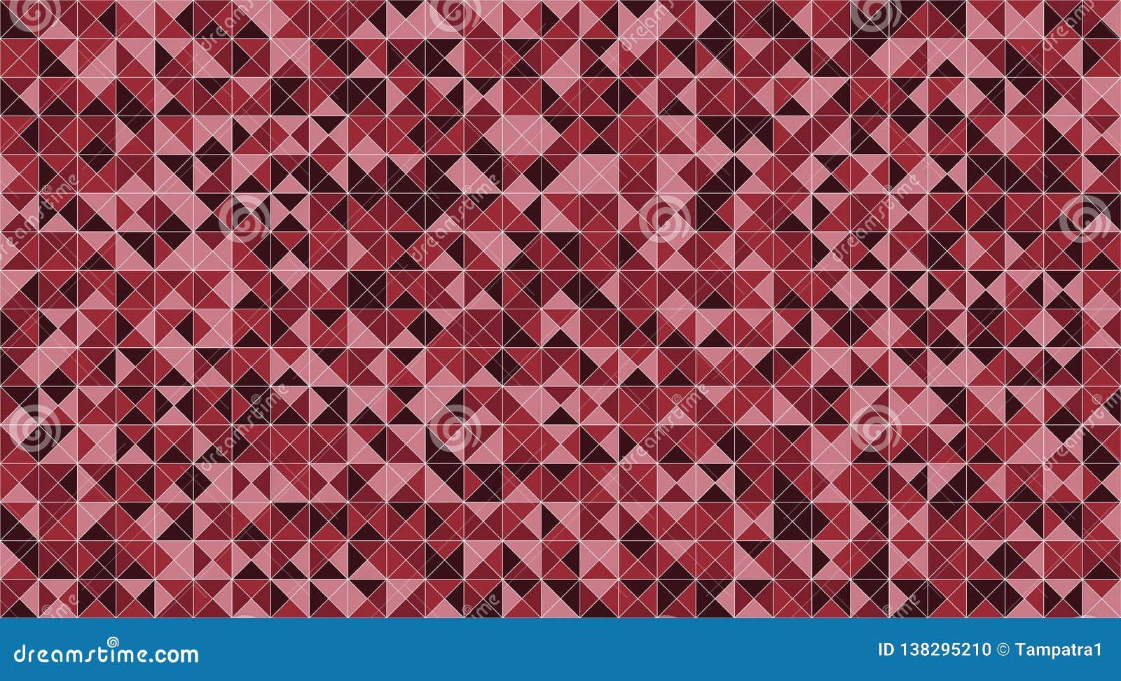 Red Mosaic Triangle Tiles Flooring or Wall Decoration for Wallpaper ...