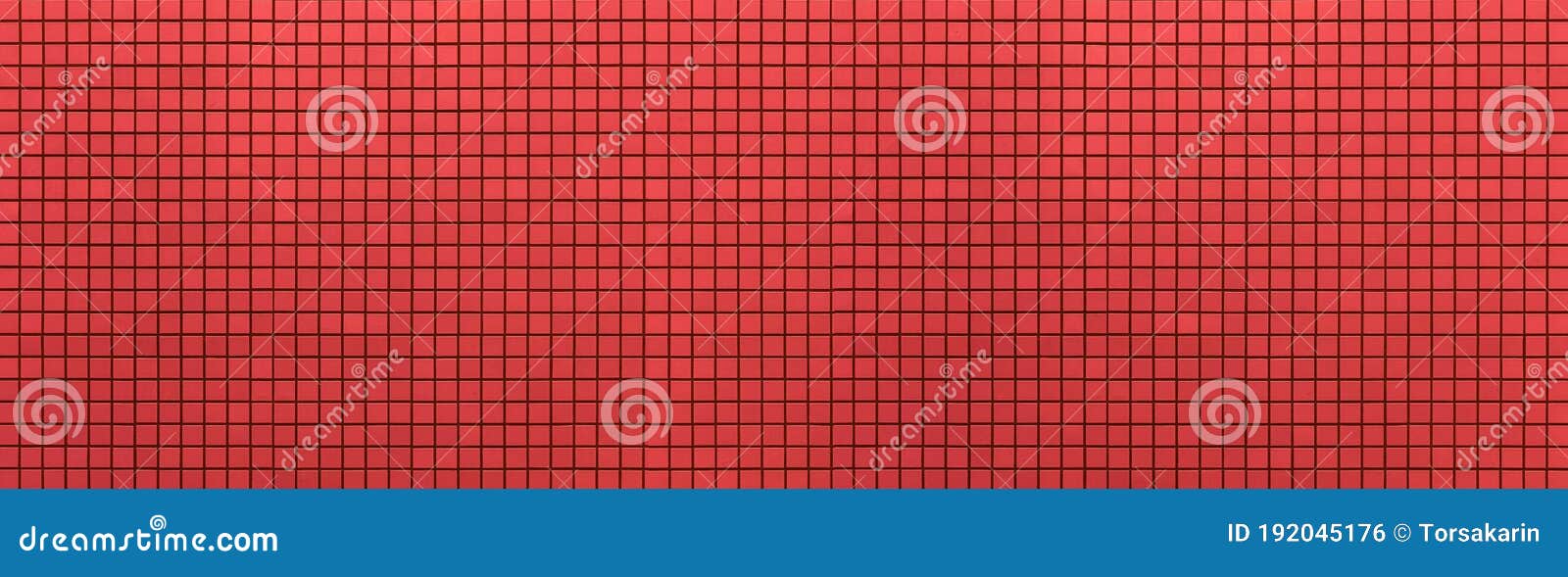 Red Mosaic Wall Tile Pattern and Seamless Background Stock Illustration ...