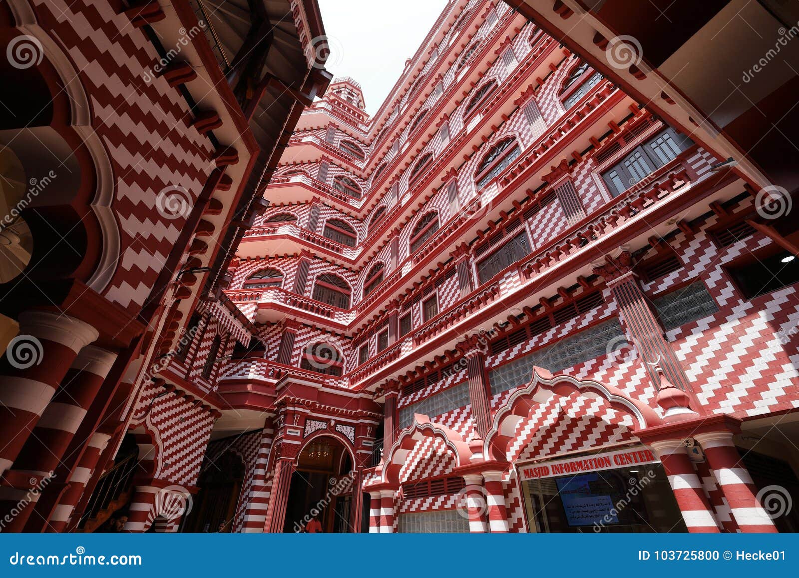 Red Mosque of Colombo in Sri Lanka Editorial Image - Image of asia ...
