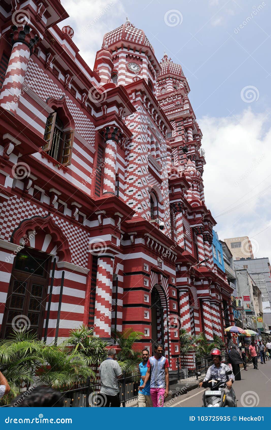 Red Mosque of Colombo in Sri Lanka Editorial Image - Image of great ...