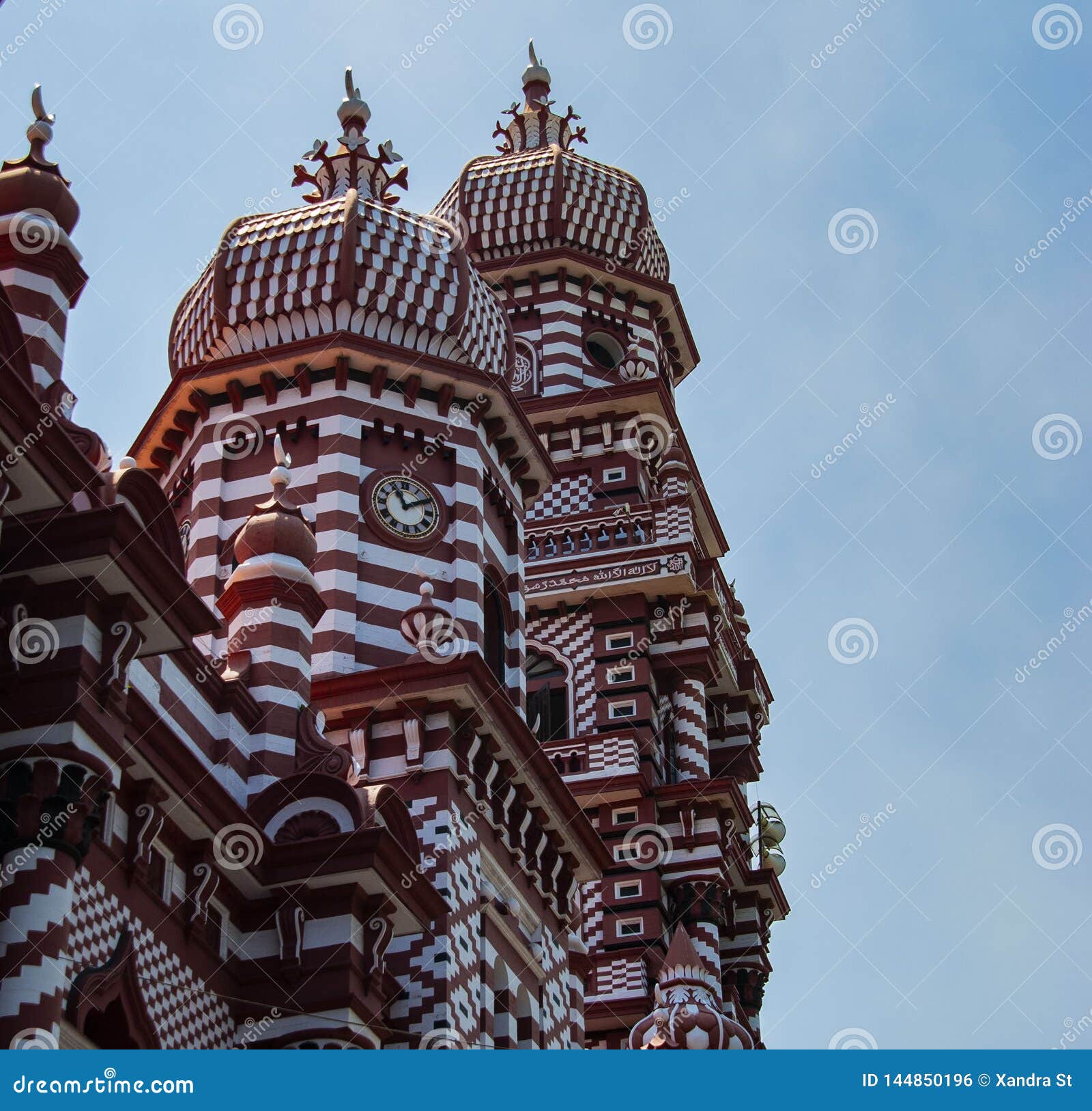 Red Mosque in Colombo in Sri Lanka Stock Photo - Image of asia ...