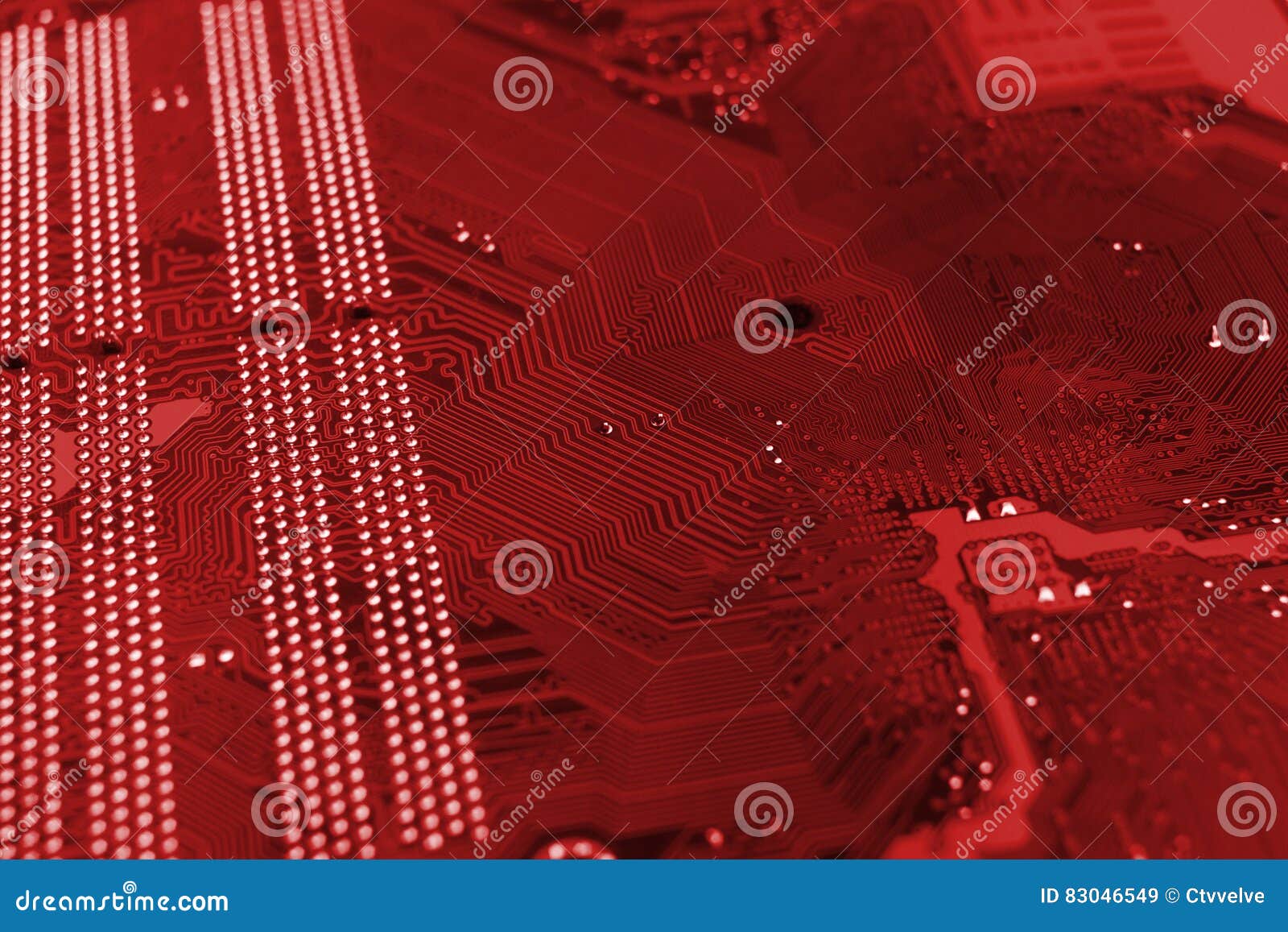 Red motherboard backside stock image. Image of mainboard - 83046549