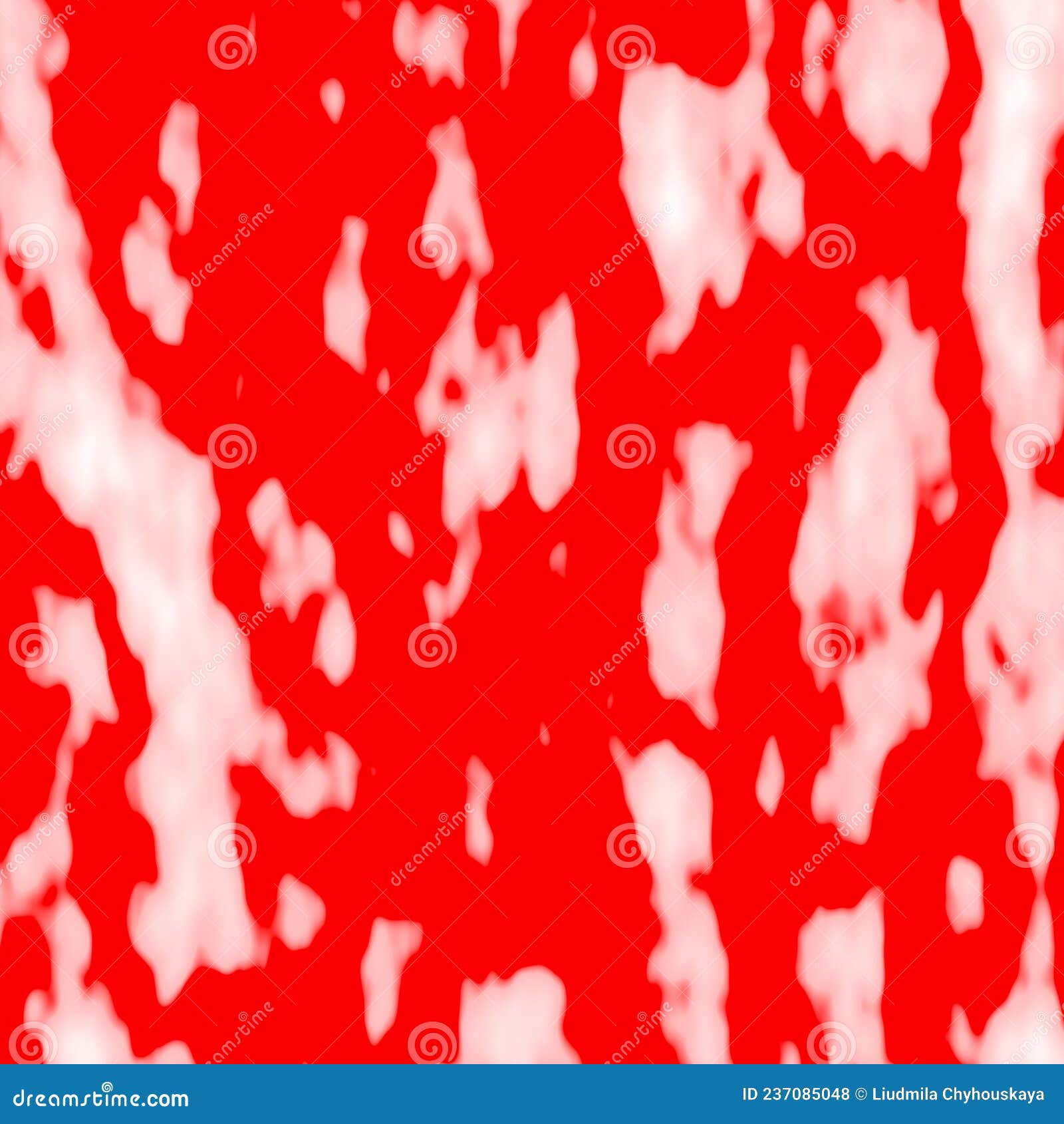 A Red, Mottled Abstraction with Texture. Spots of Red Paint on a White ...
