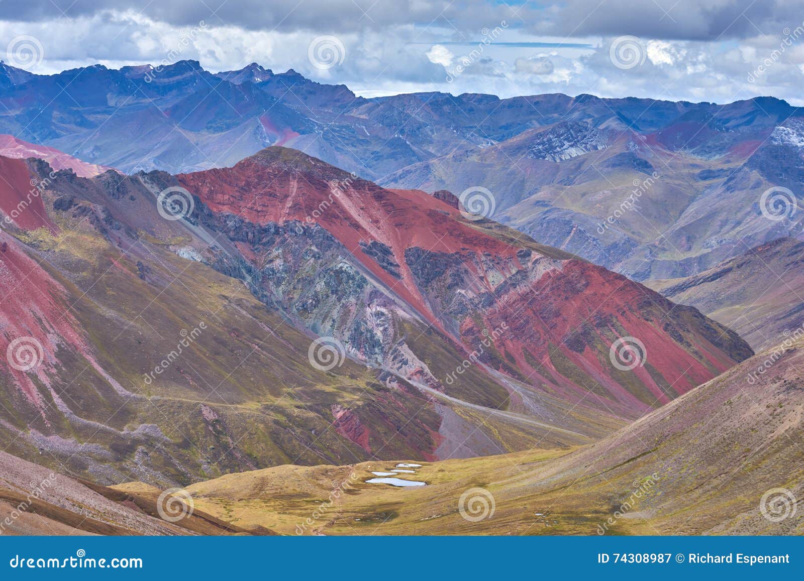 Red Mountain Range stock image. Image of land, high, colorful - 74308987